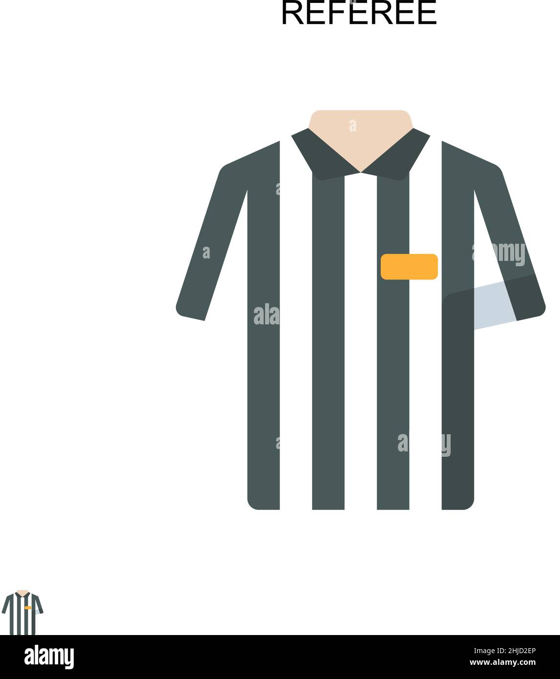 Referee Simple vector icon. Illustration symbol design template for web ...