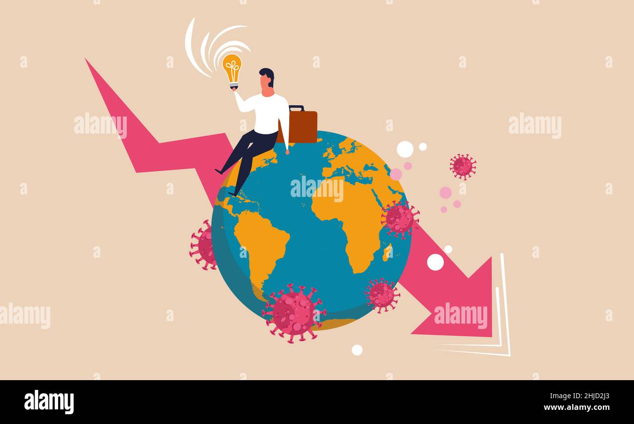 Stock market recession and global business performance investment loss ...