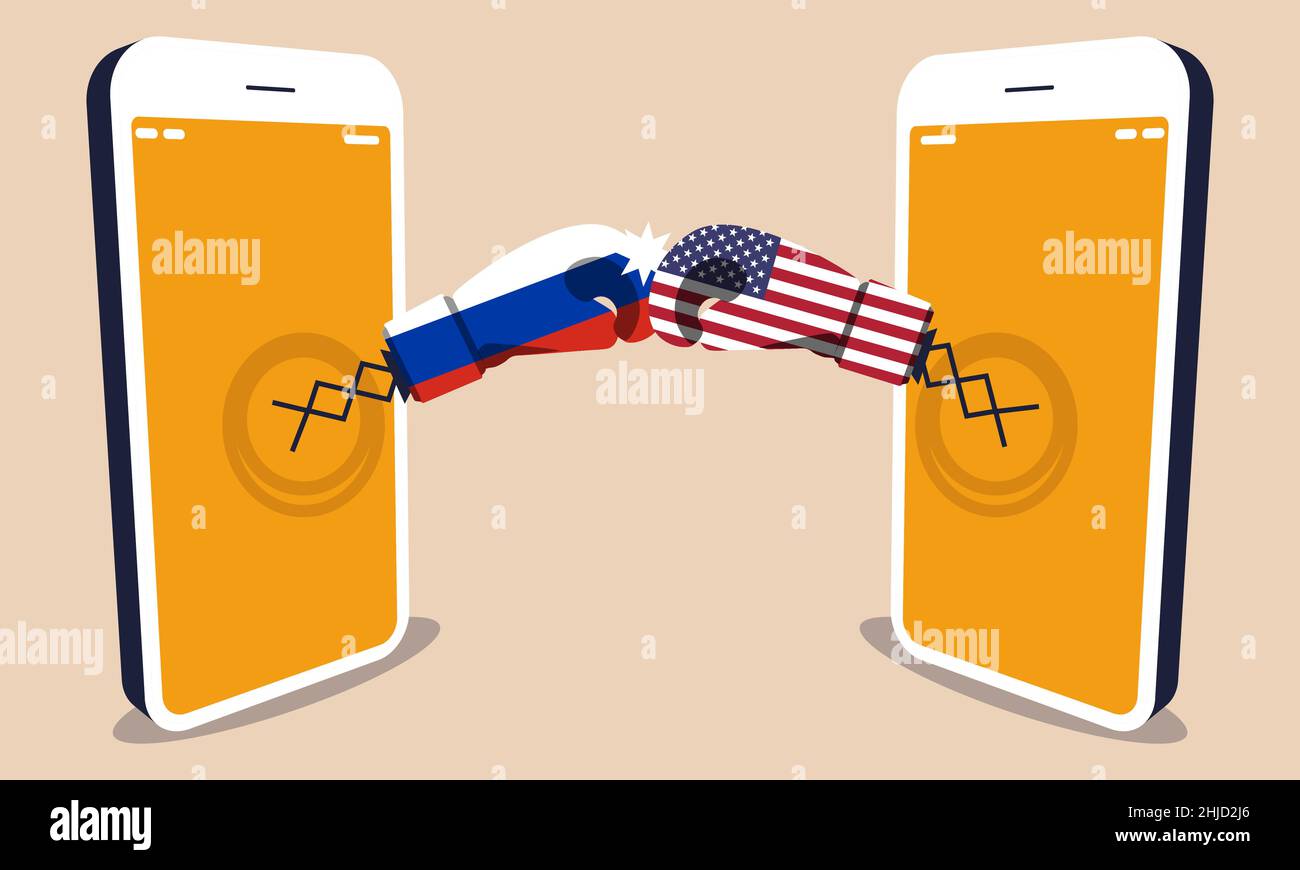 American tech war Stock Vector Images - Alamy