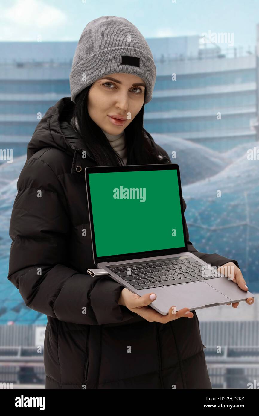 Chroma key laptop hi-res stock photography and images - Alamy