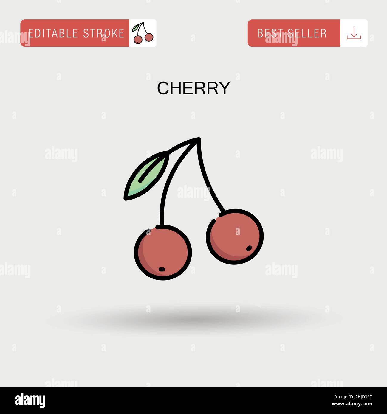 Cherries branch cherry tree Stock Vector Images - Alamy