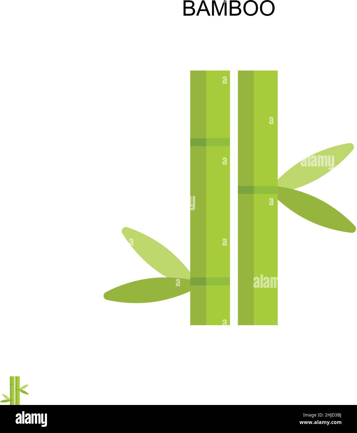 Bamboo Simple Vector Icon Illustration Symbol Design Template For Web Mobile Ui Element Stock