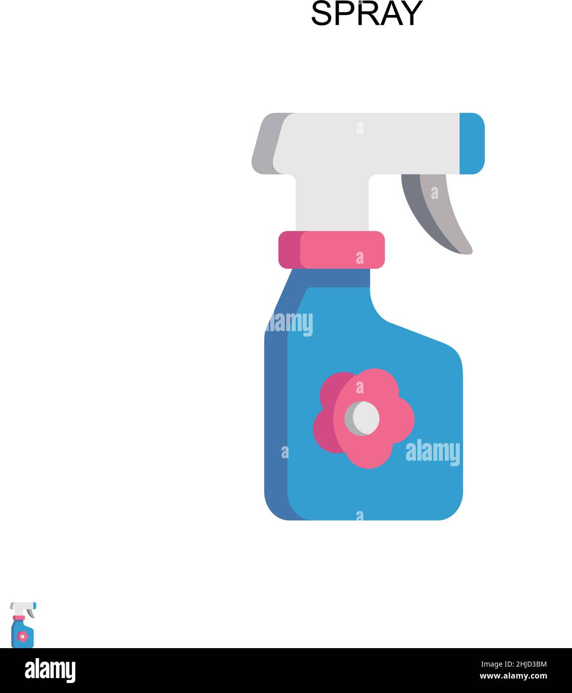 Spray Simple vector icon. Illustration symbol design template for web ...