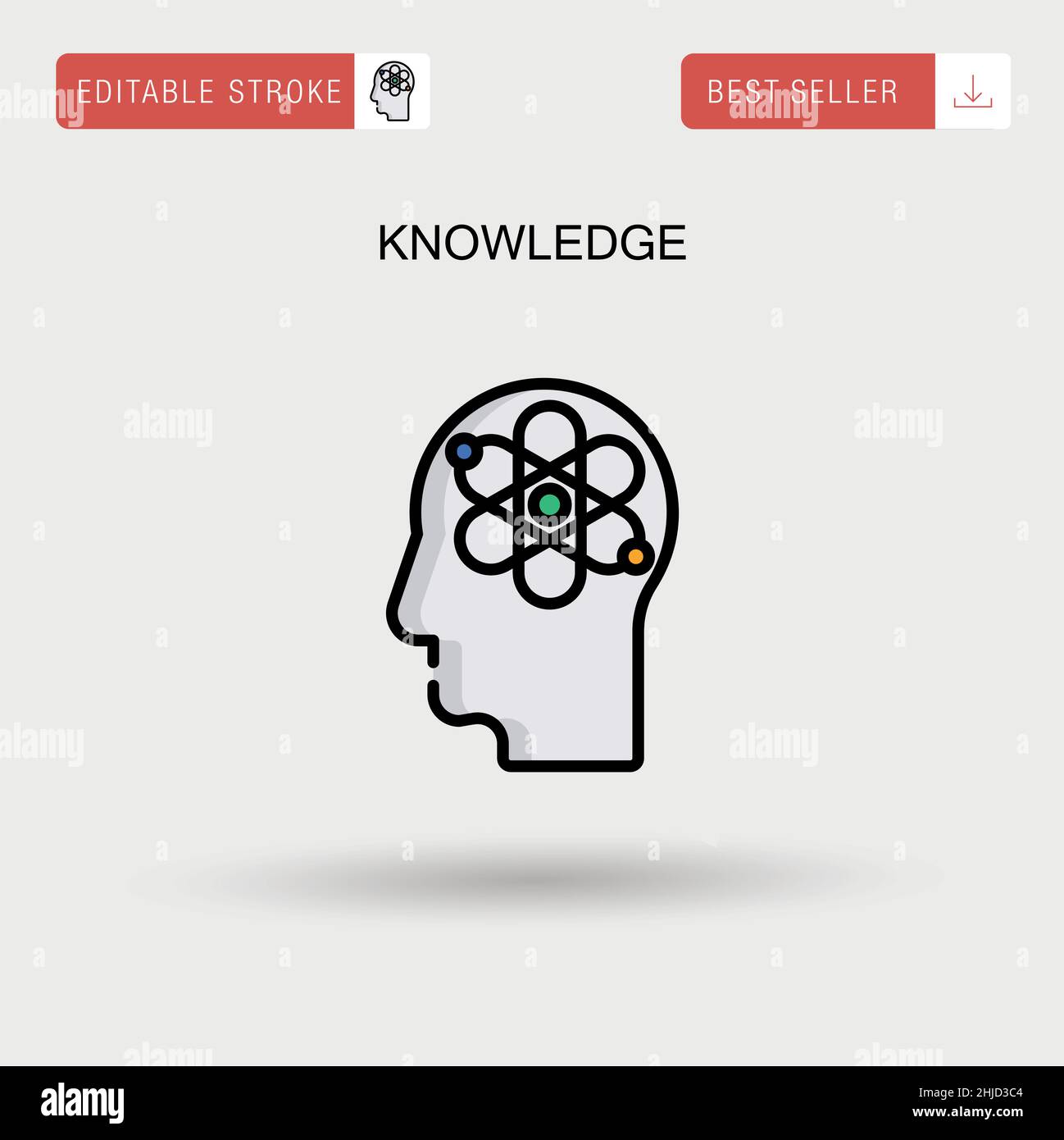 Knowledge Simple vector icon Stock Vector Image & Art - Alamy
