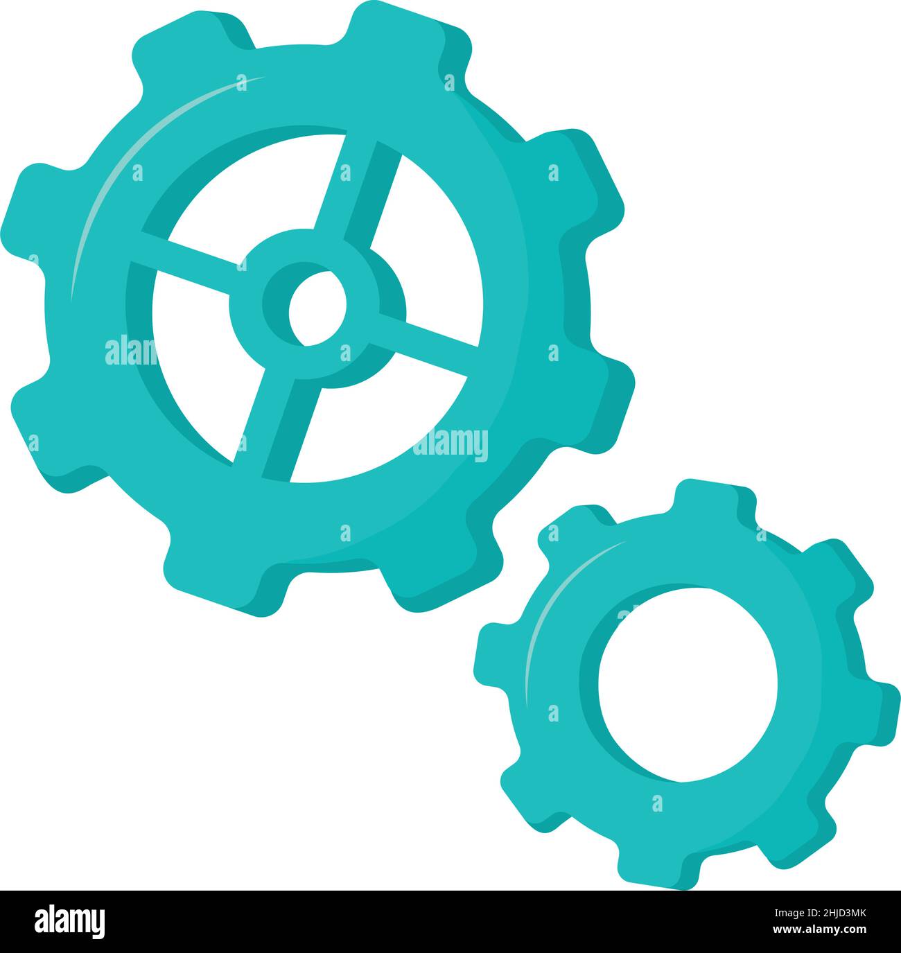 gear wheels icon on white background Stock Vector Image & Art - Alamy