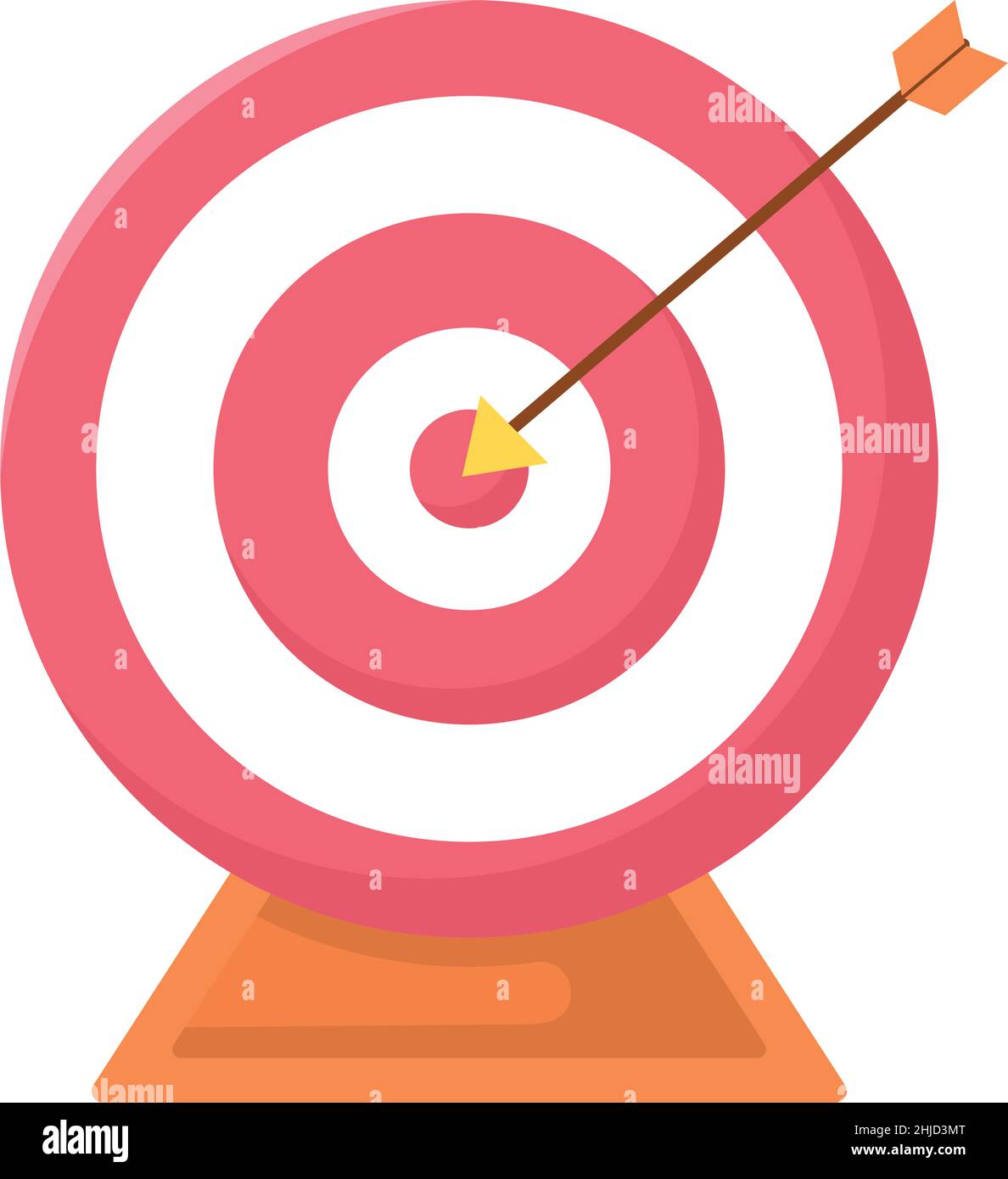 target and arrow on white background Stock Vector Image & Art - Alamy