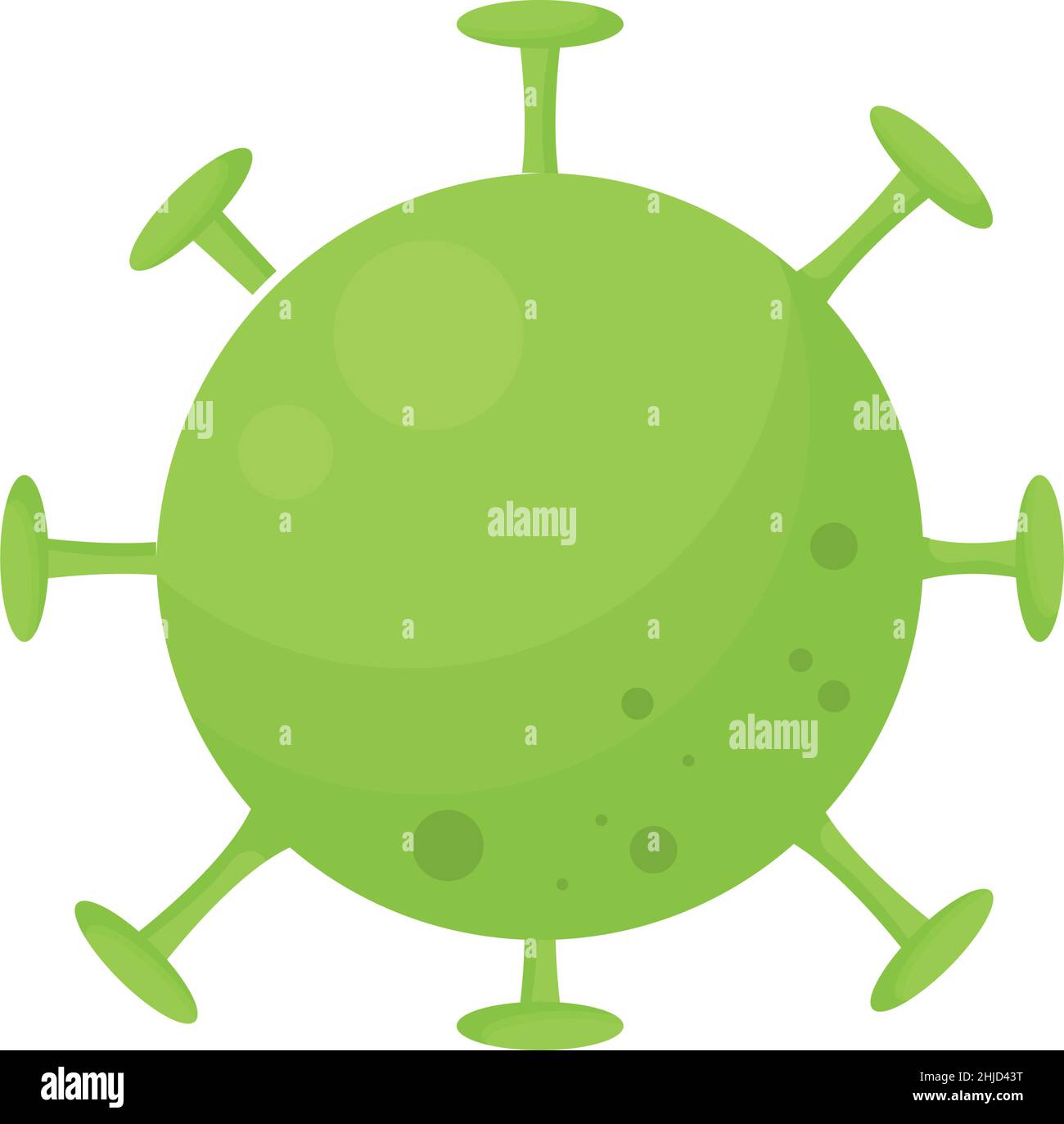 green bacteria icon on white background Stock Vector Image & Art - Alamy