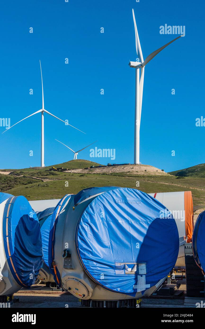 The Strauss Wind Energy Project located in Santa Barbara County close ...