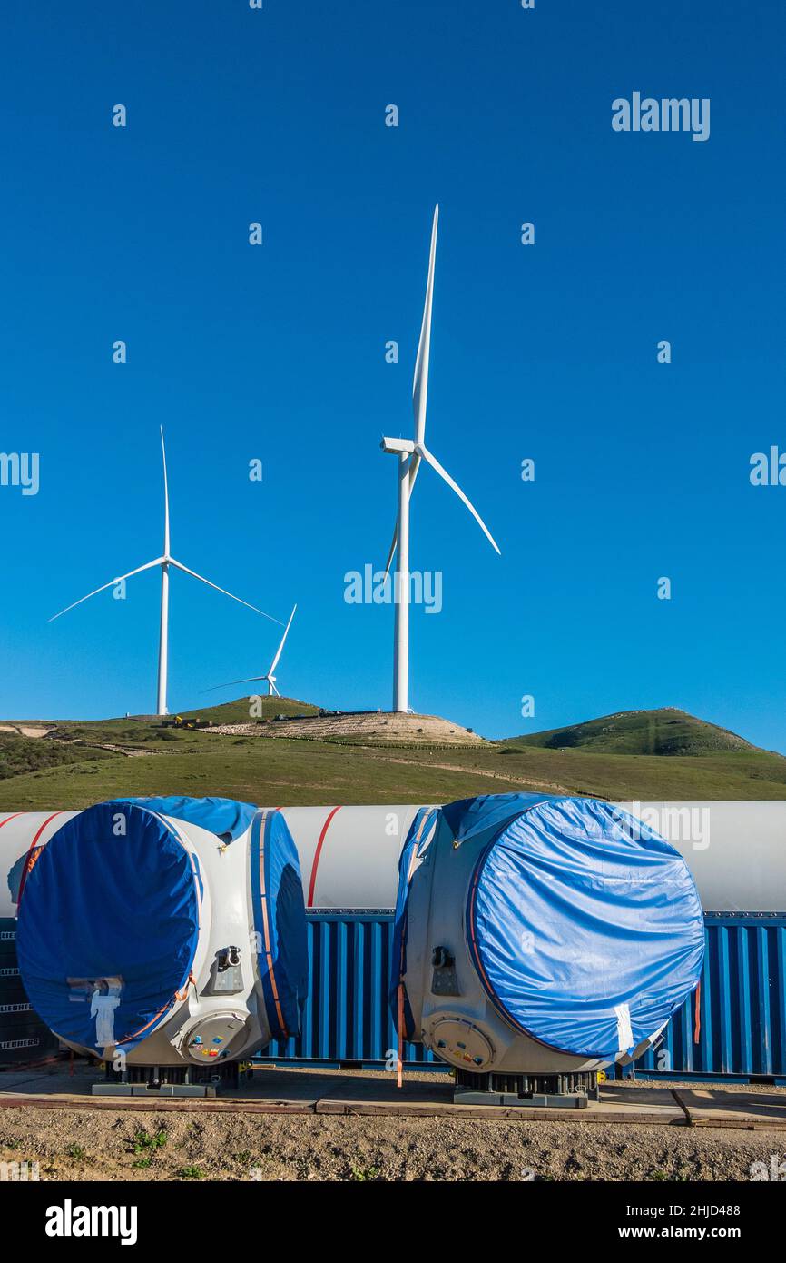 The Strauss Wind Energy Project located in Santa Barbara County close ...