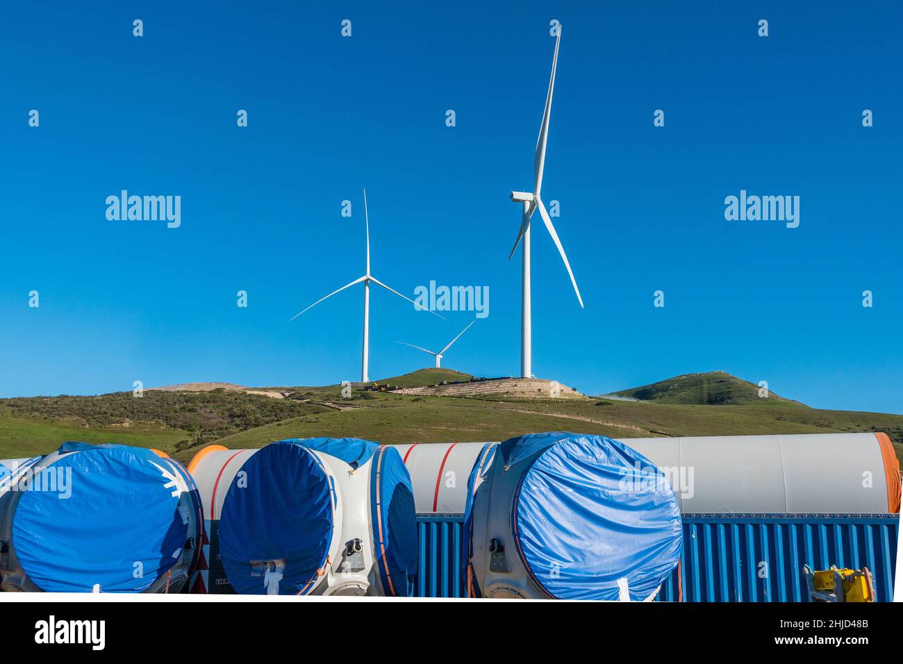 The Strauss Wind Energy Project located in Santa Barbara County close ...