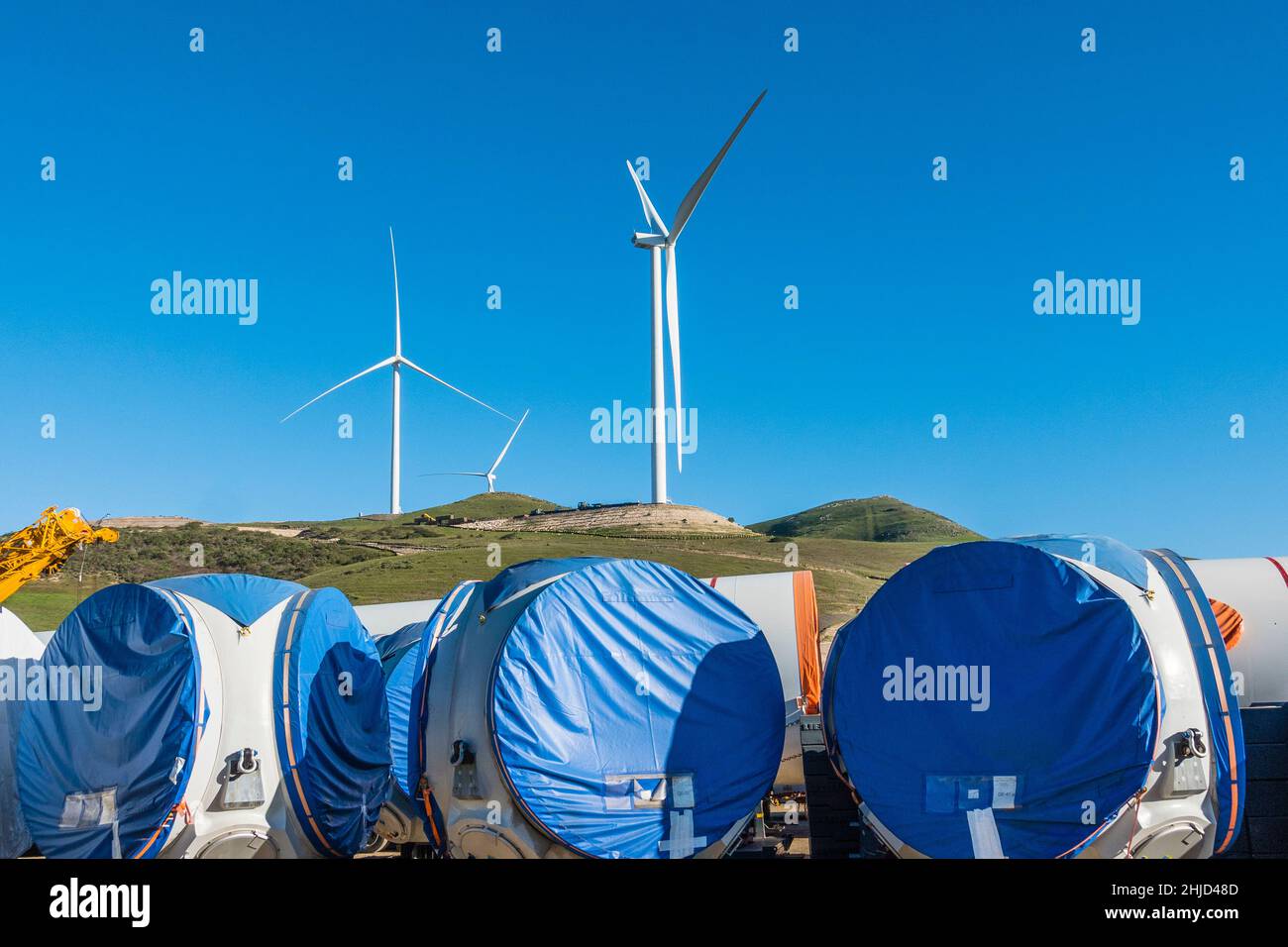 The Strauss Wind Energy Project located in Santa Barbara County close ...