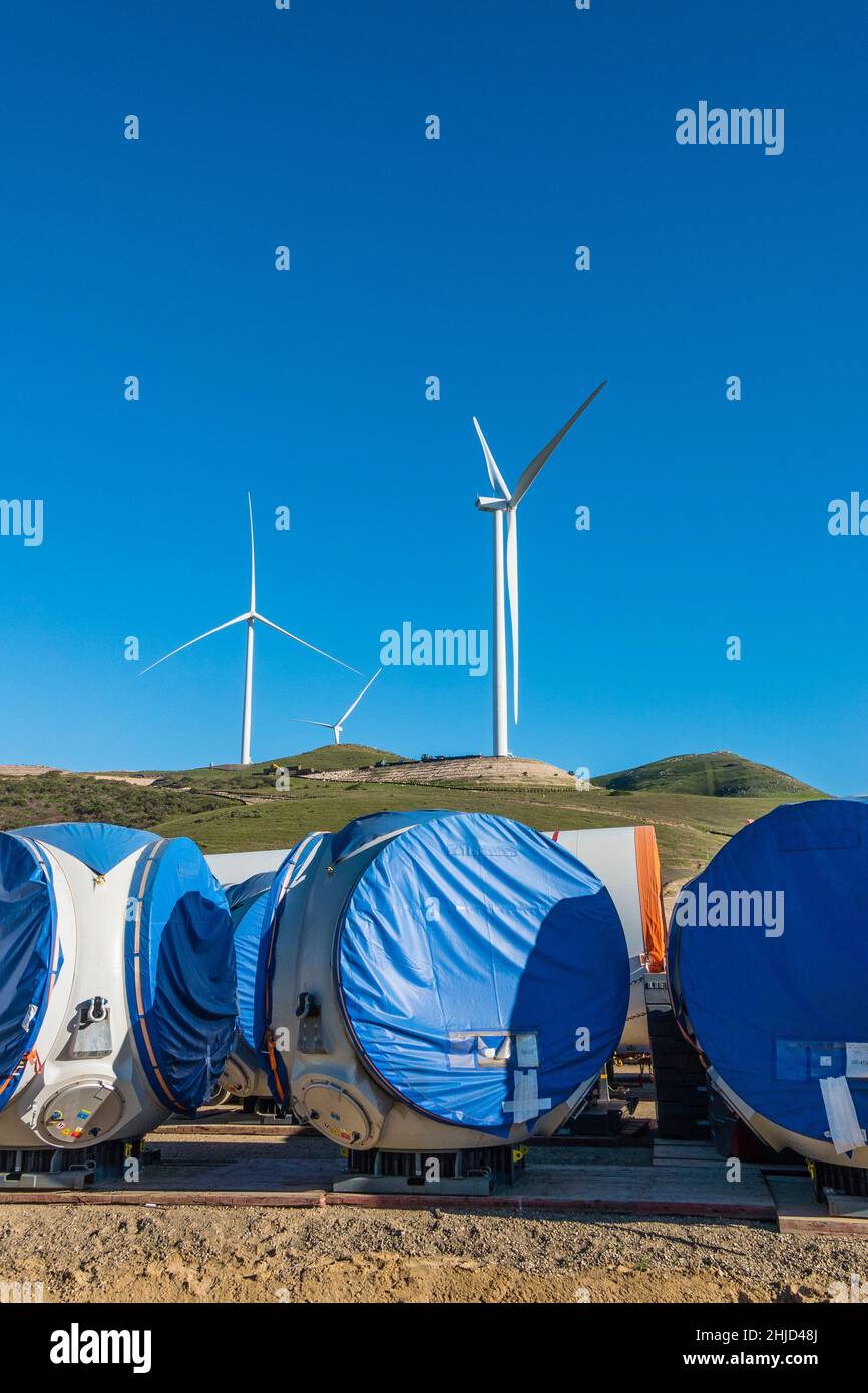 The Strauss Wind Energy Project located in Santa Barbara County close ...