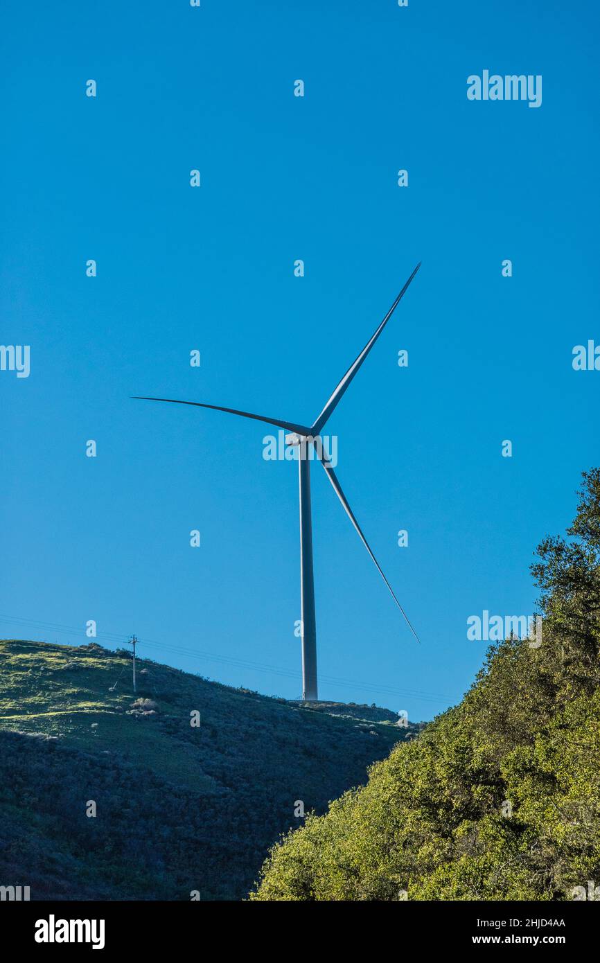 The Strauss Wind Energy Project located in Santa Barbara County close ...
