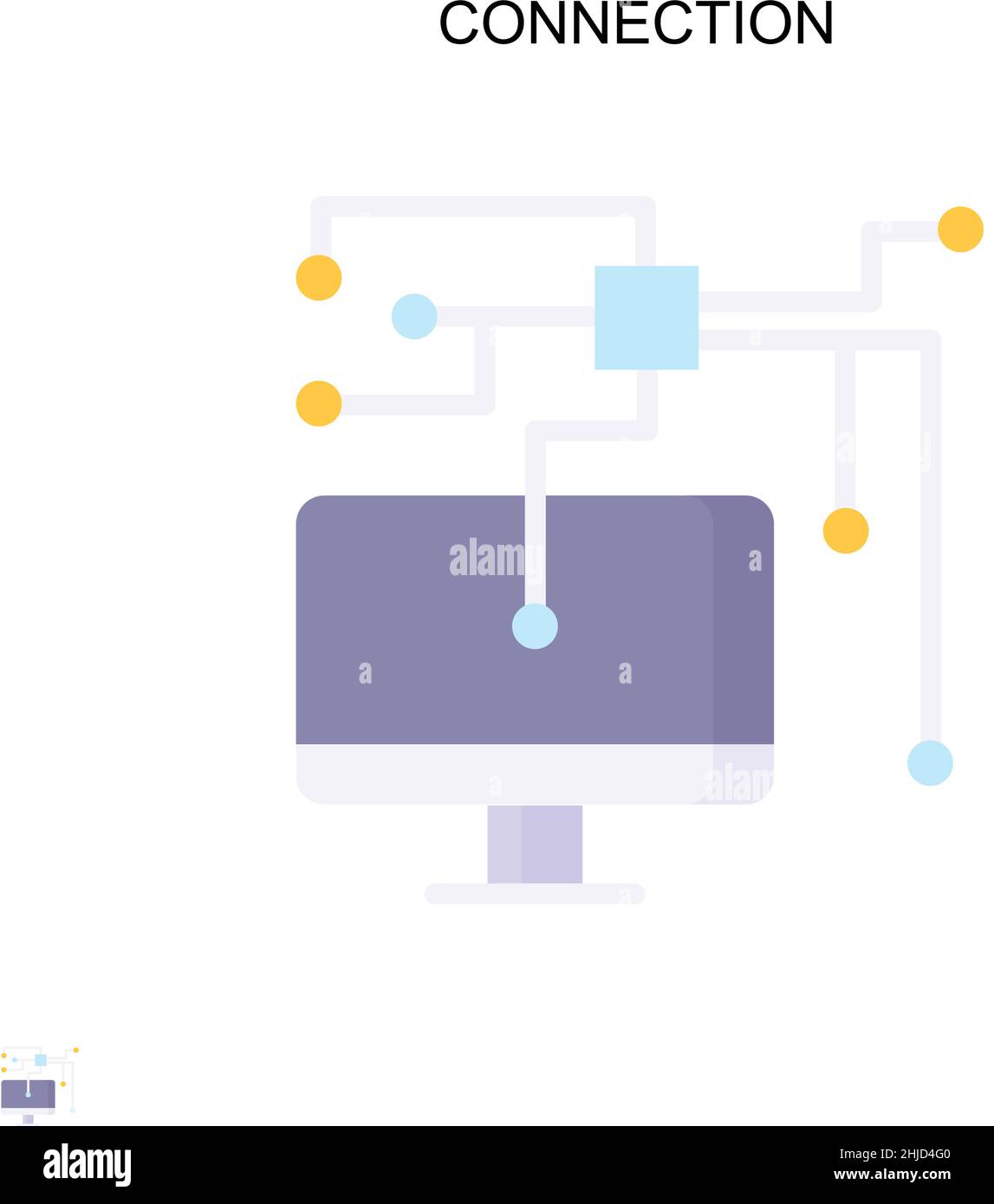 Connection Simple vector icon. Illustration symbol design template for ...