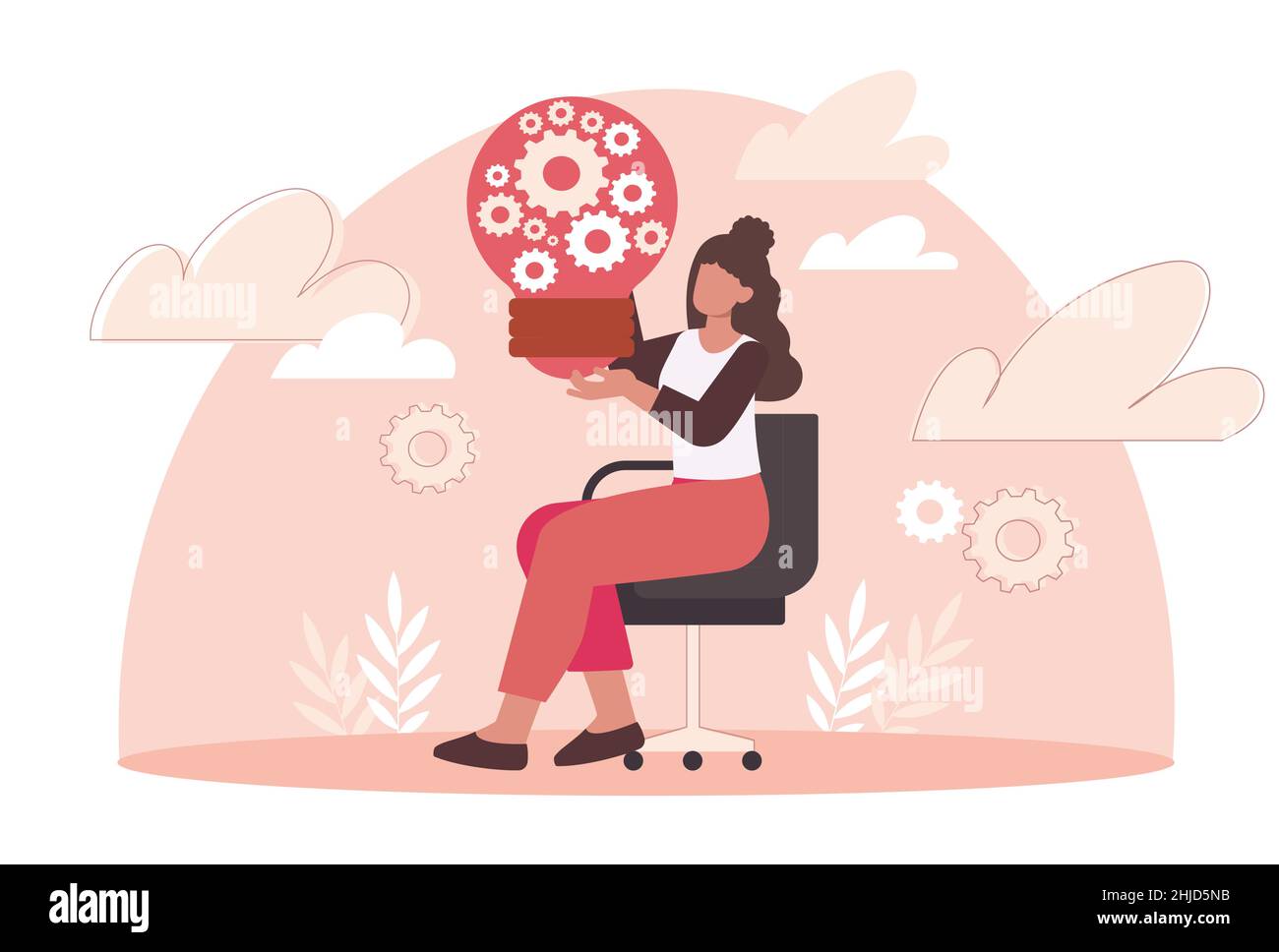 Woman light outside Cut Out Stock Images & Pictures - Alamy