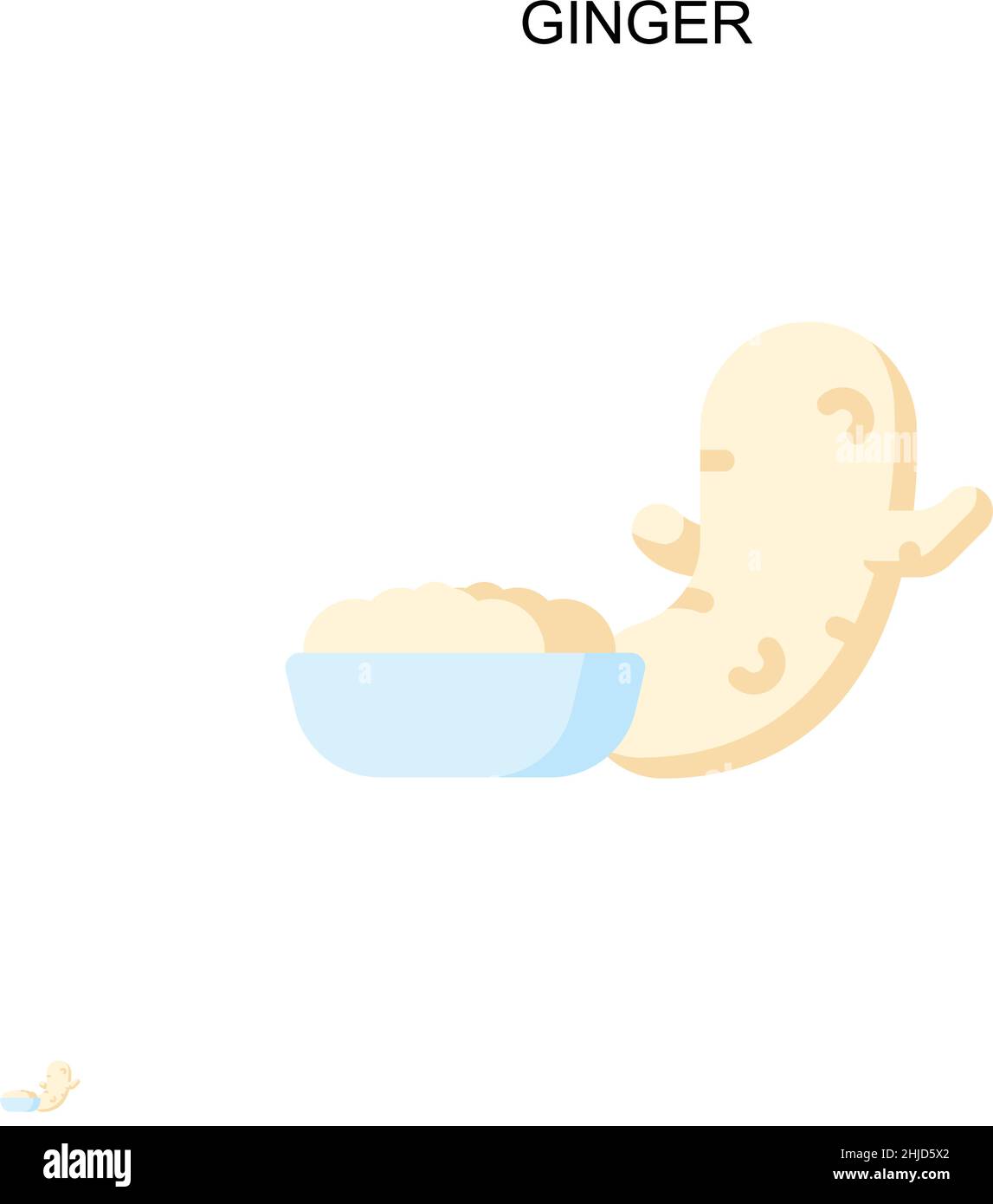 Ginger Simple vector icon. Illustration symbol design template for web ...