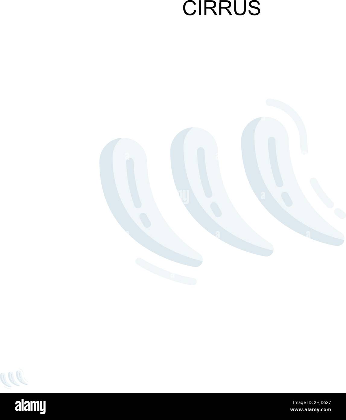 Cirrus Simple vector icon. Illustration symbol design template for web ...