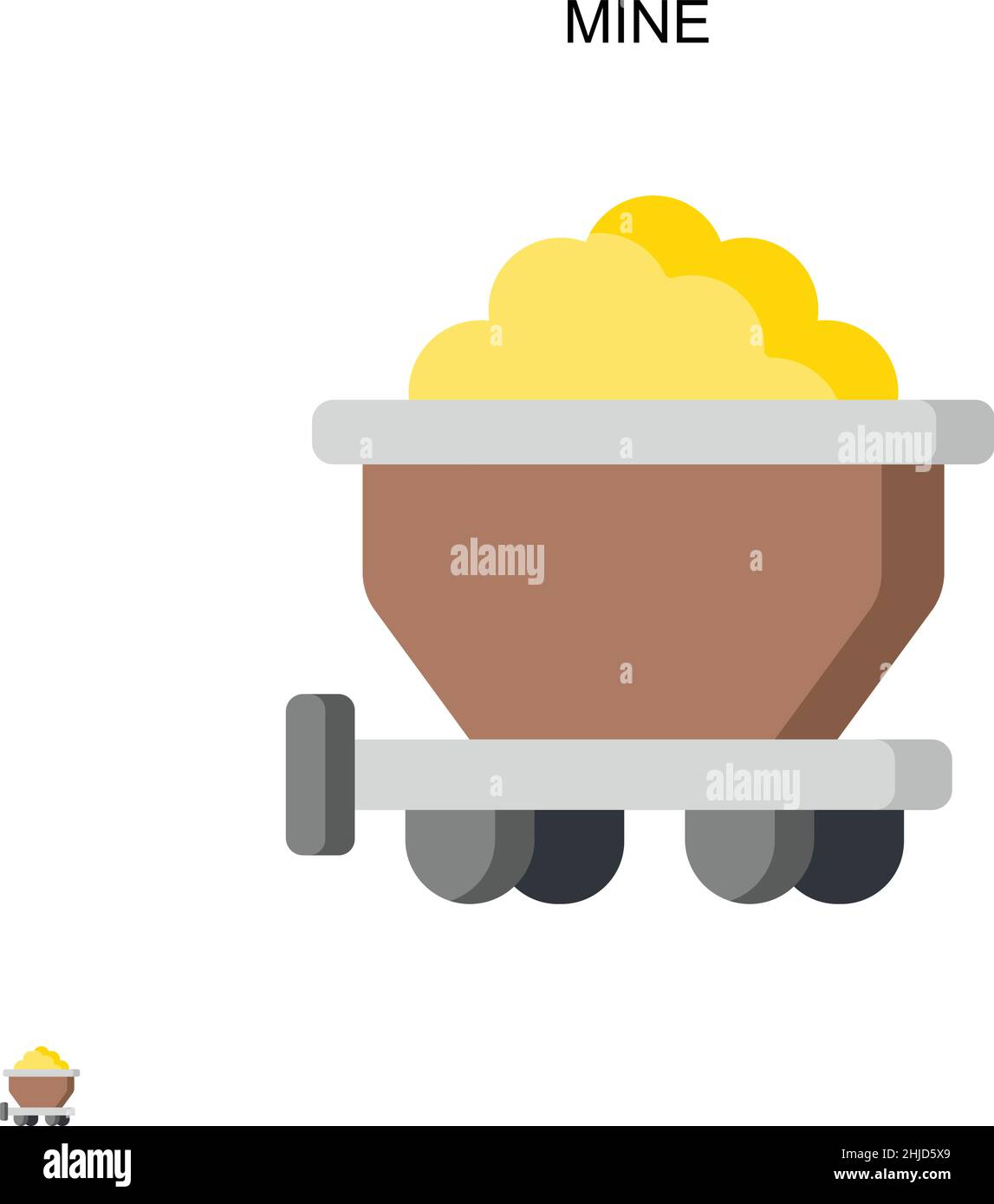 Large open pit gold mine Stock Vector Images - Alamy