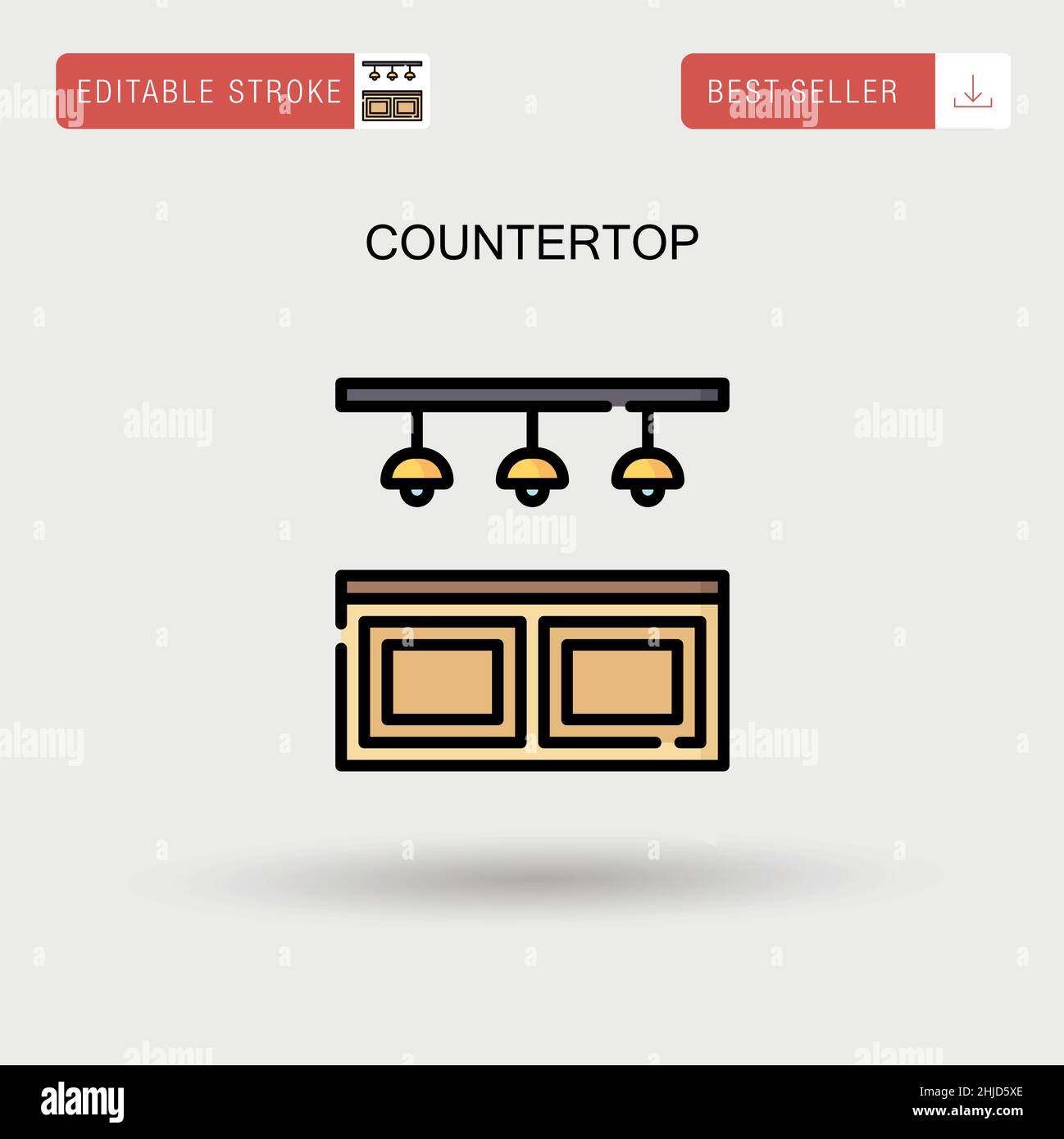 Countertop Simple vector icon Stock Vector Image & Art - Alamy