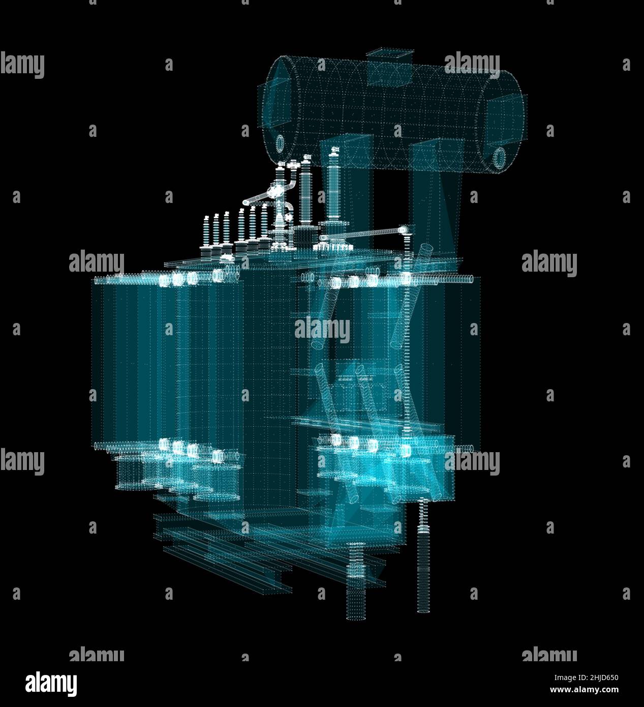 Electric power station of particles Stock Photo - Alamy