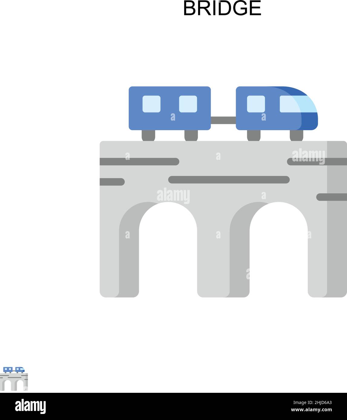 Bridge Simple vector icon. Illustration symbol design template for web ...