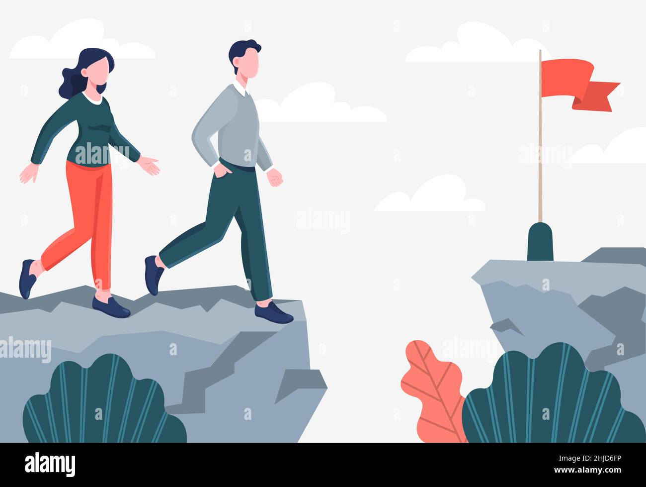 Overcoming obstacles to success concept Stock Vector Image & Art - Alamy