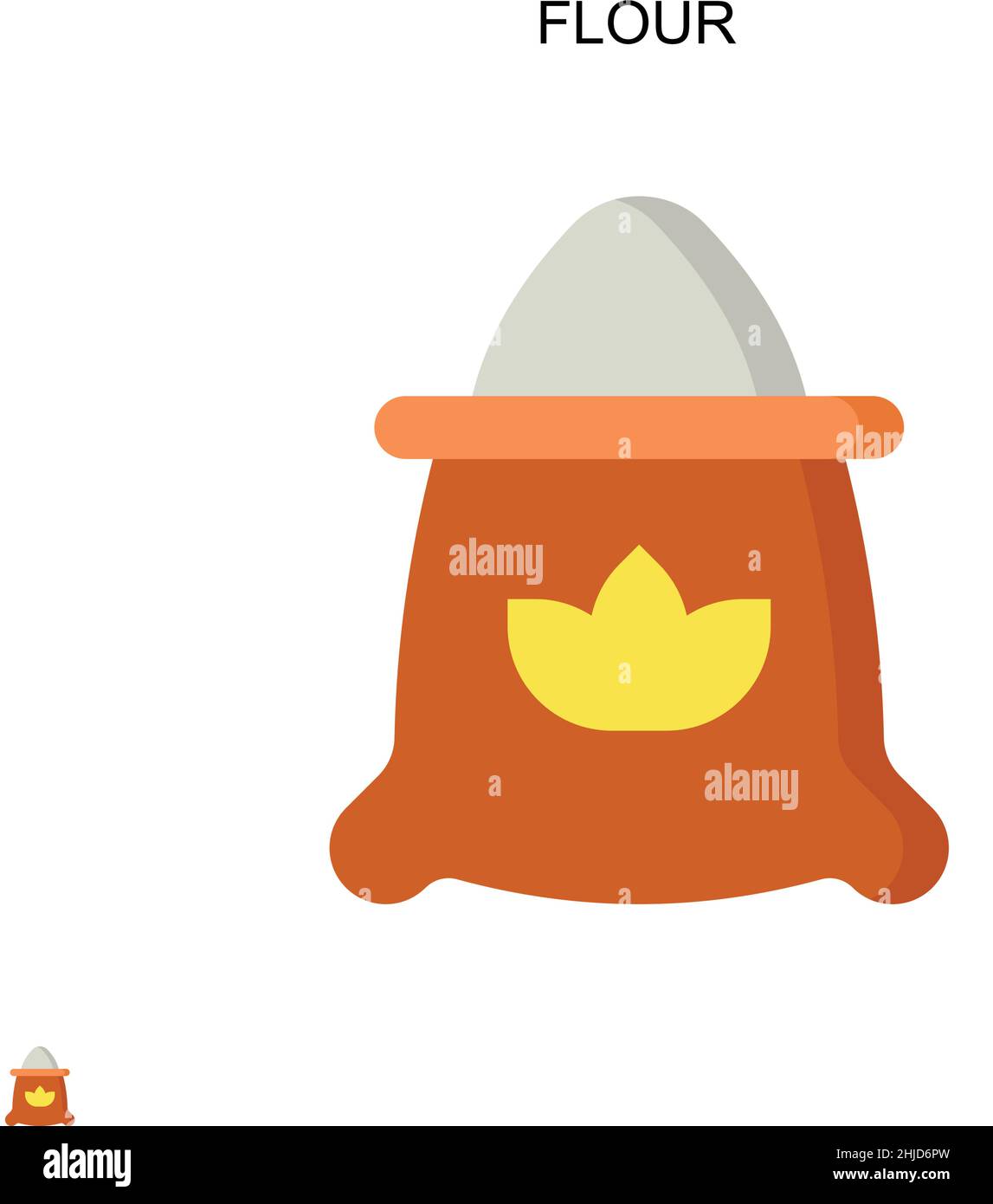 Flour icon hi-res stock photography and images - Alamy