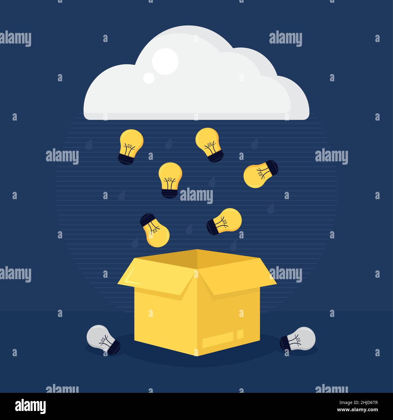 ideas box illustration with cloud icon Stock Vector Image & Art - Alamy