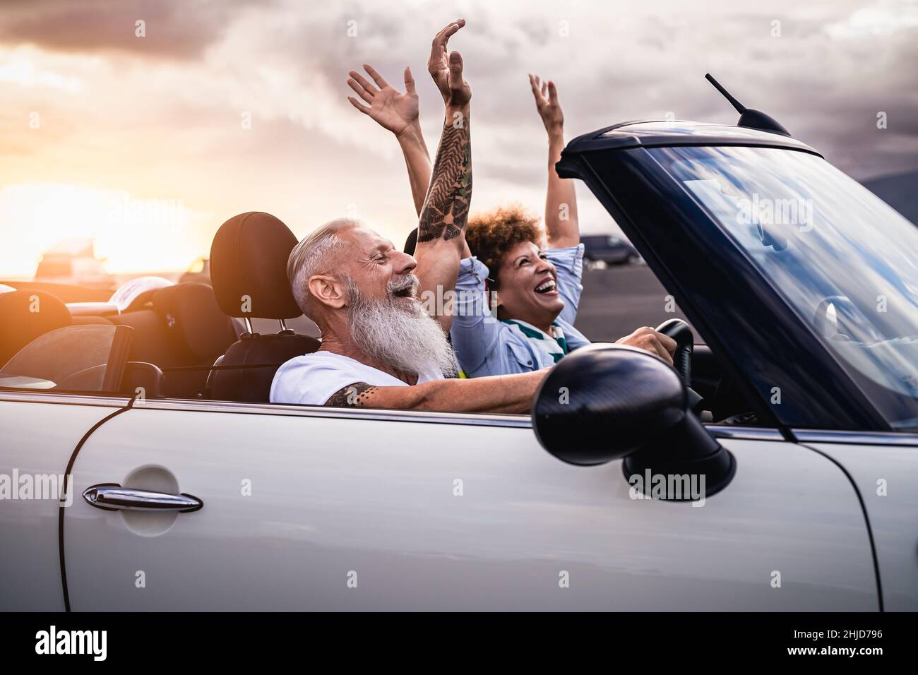 Couple mature cabrio hi-res stock photography and images - Alamy