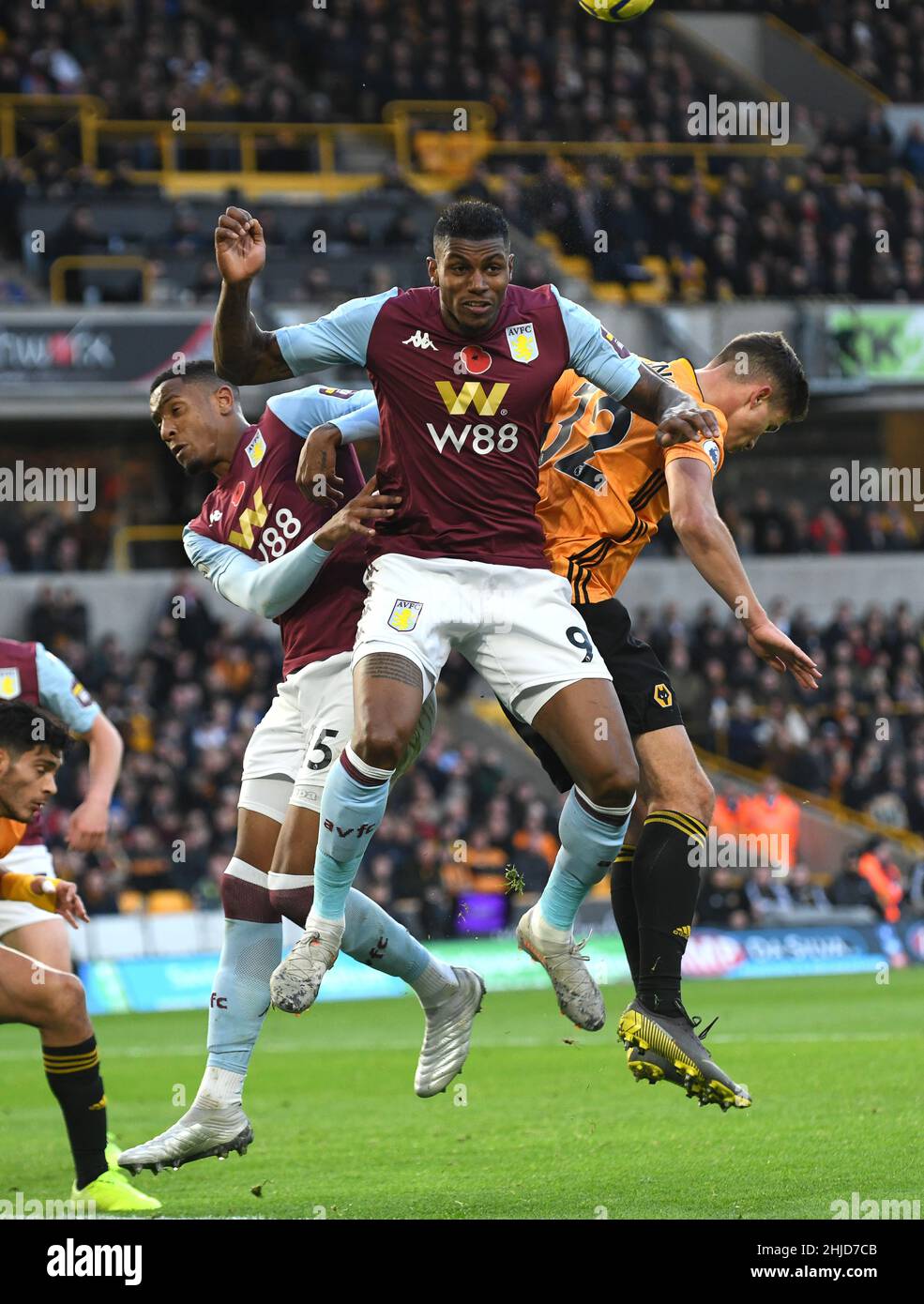 Aston Villa footballer Wesley Moraes Wolverhampton Wanderers v Aston ...