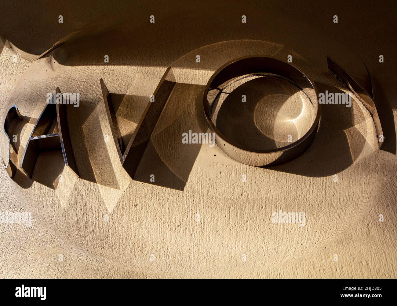 Rear entrance to the Savoy, a luxury hotel in London; designed by ...