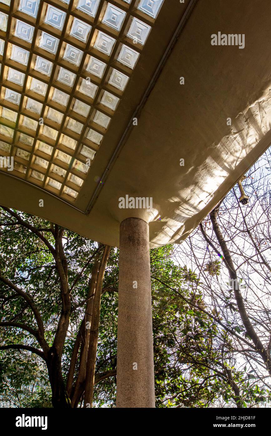 Rear entrance to the Savoy, a luxury hotel in London; designed by ...