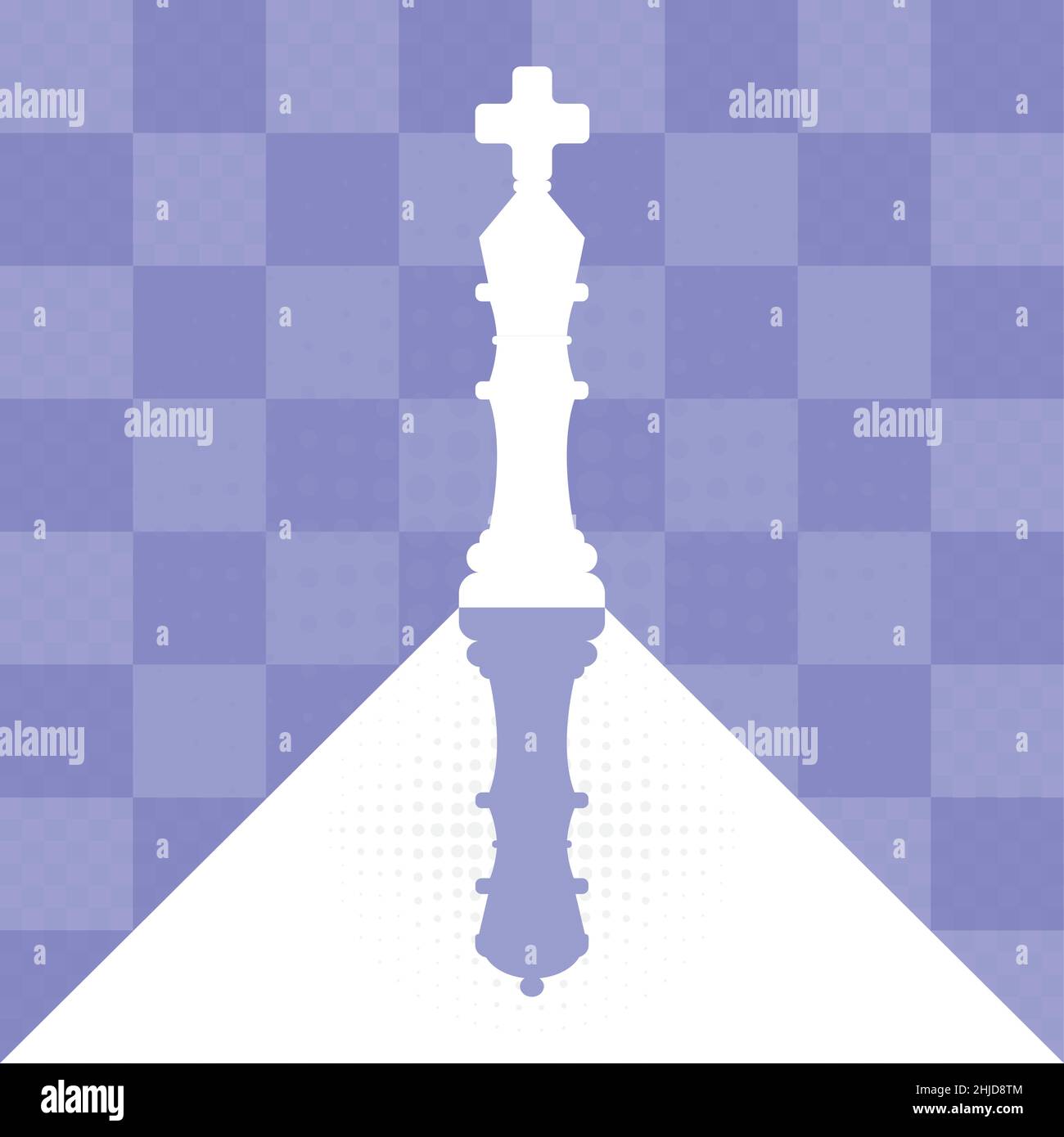 chess game illustration with king and queen pieces Stock Vector Image ...