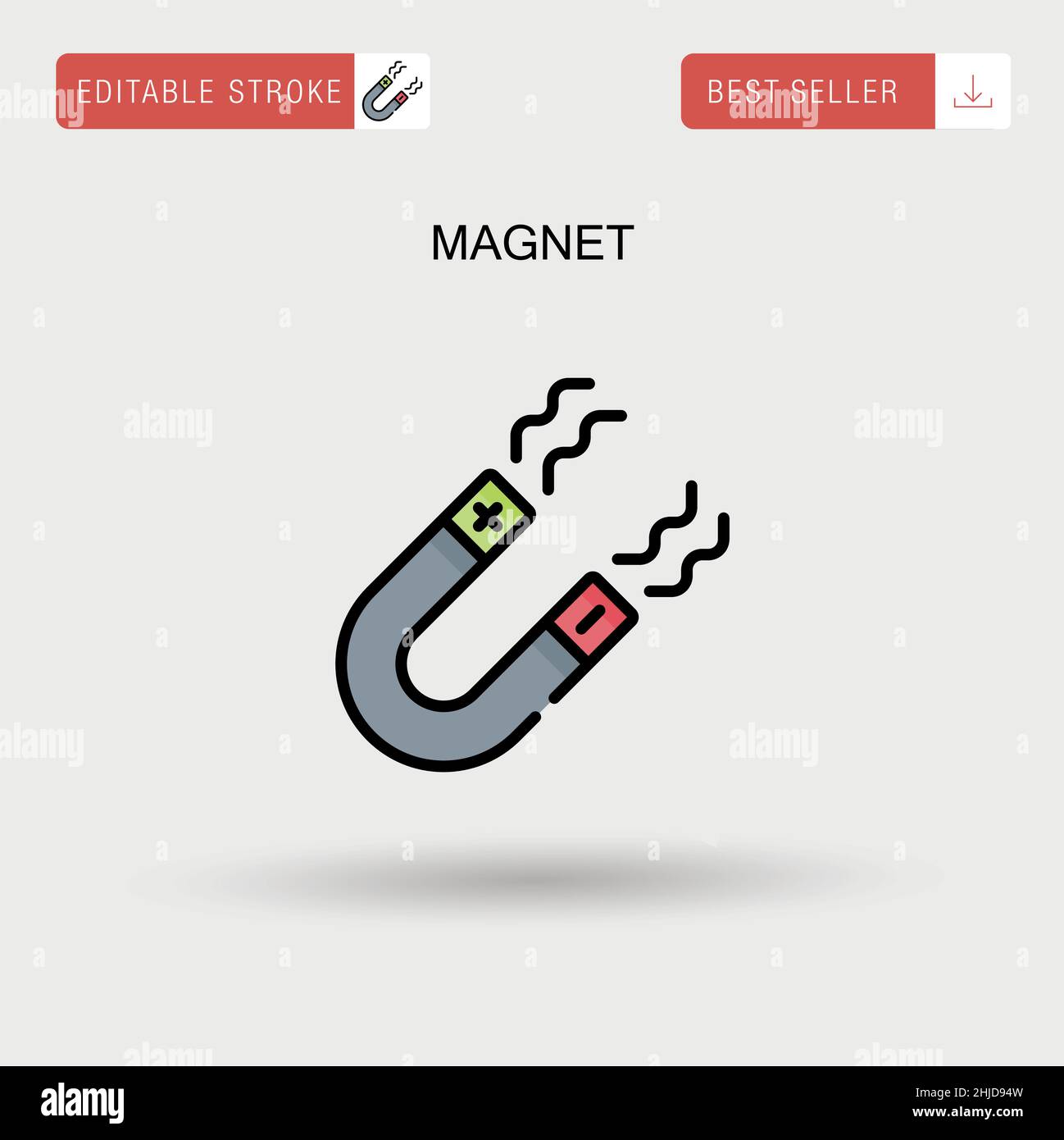 Bar magnet field line hi-res stock photography and images - Alamy