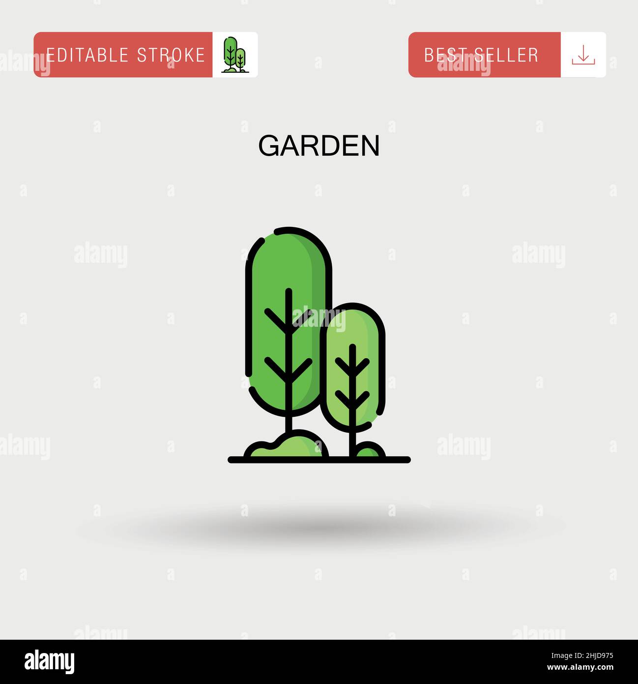 Garden Simple vector icon Stock Vector Image & Art - Alamy