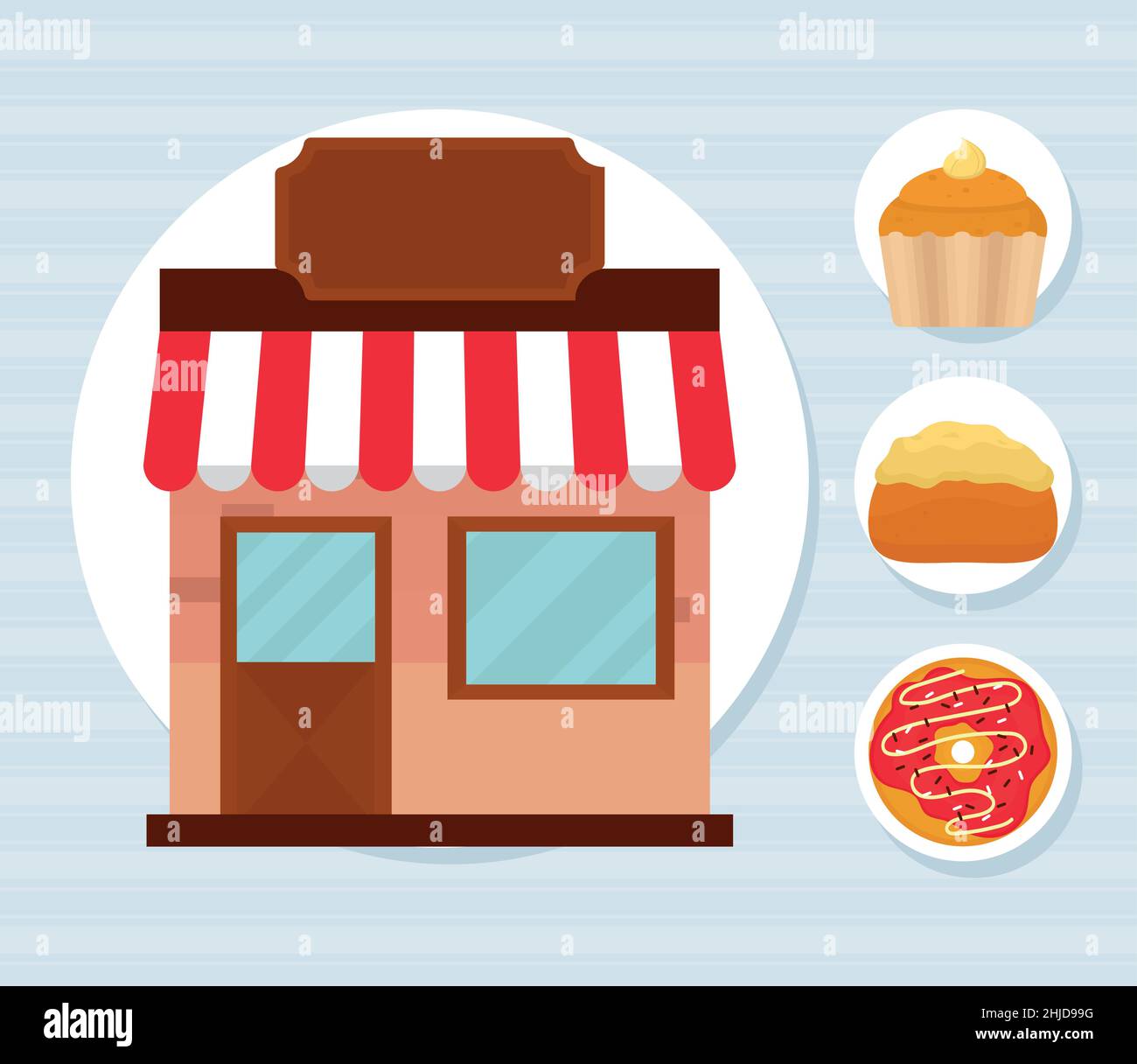 bakery and food icon set Stock Vector Image & Art - Alamy