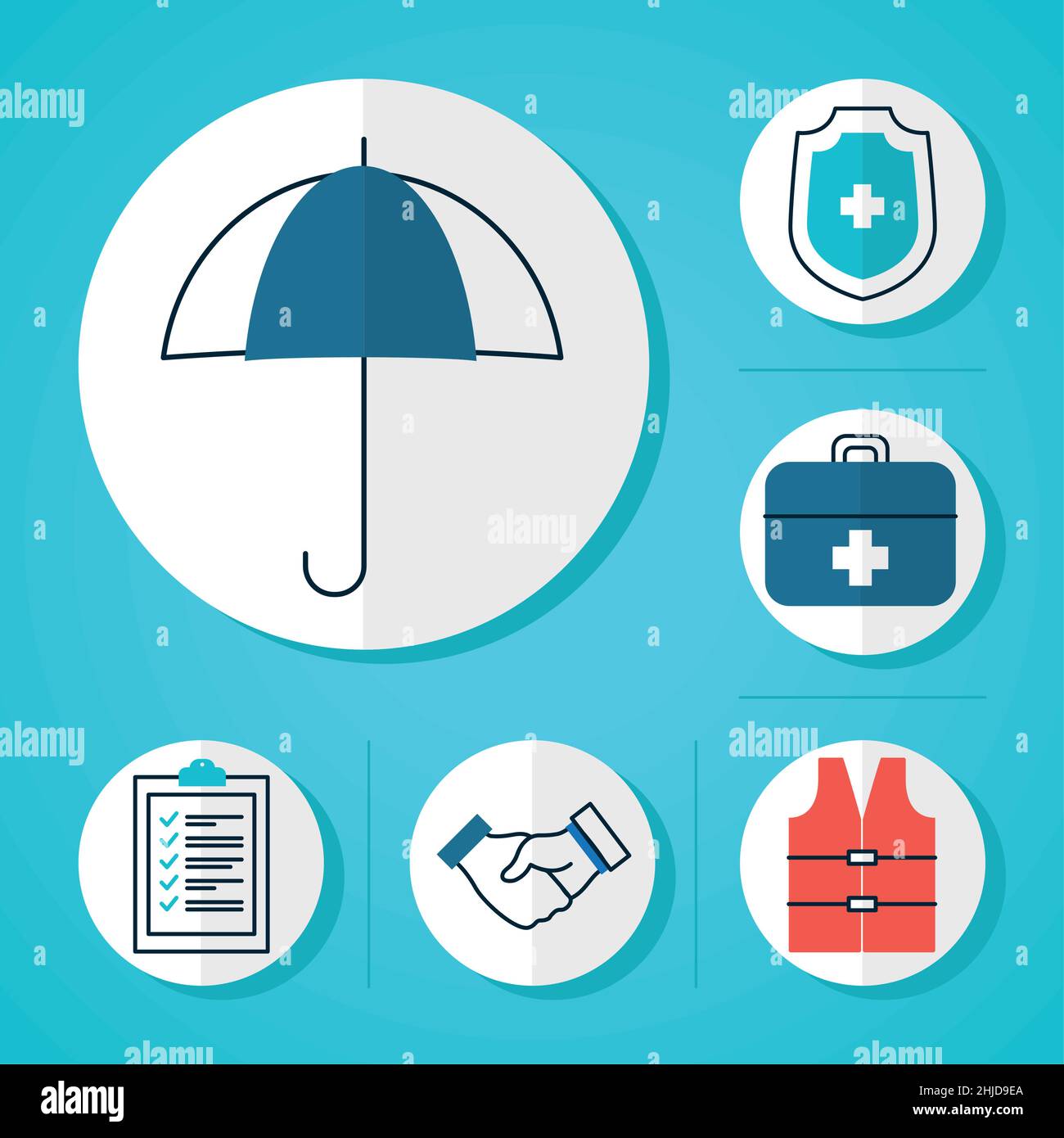 health insurance icon set designn Stock Vector Image & Art - Alamy