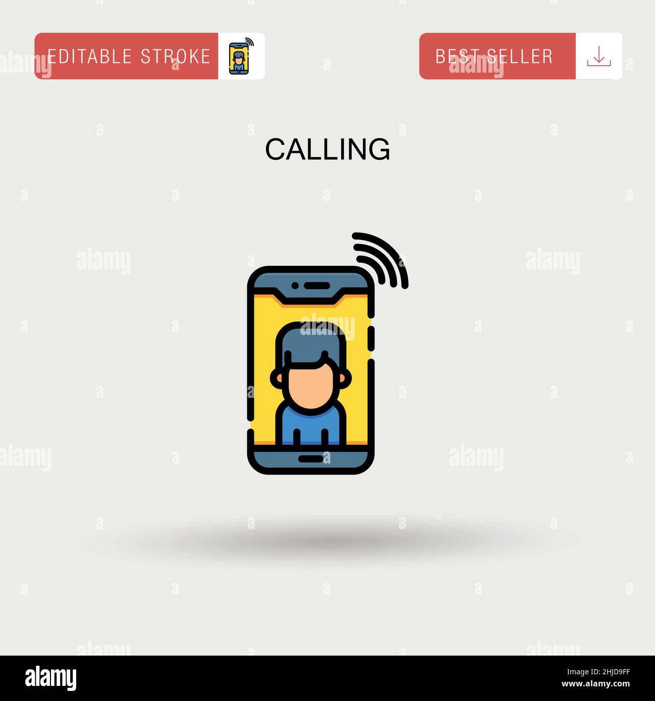 Man calling woman Stock Vector Images - Alamy