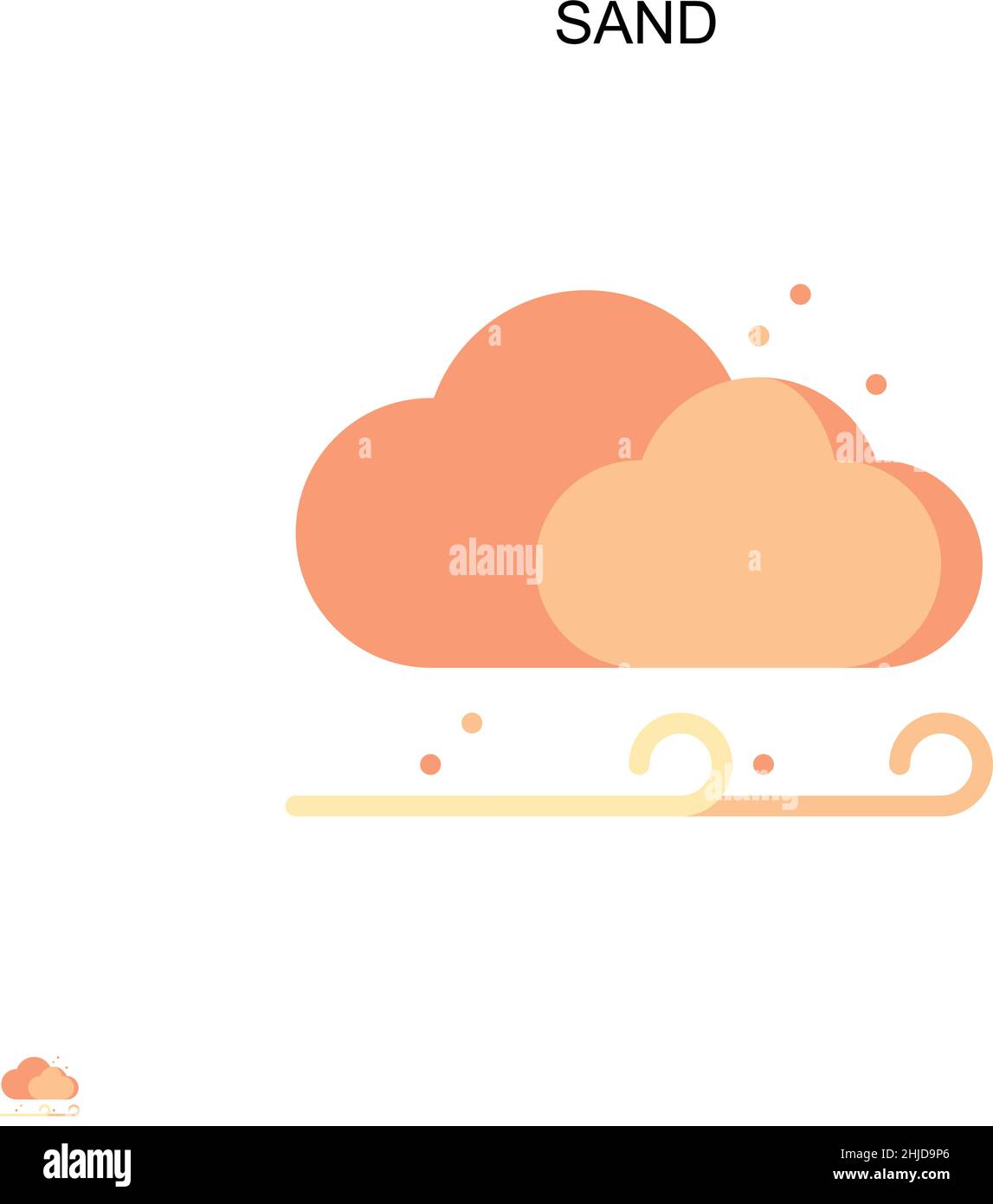 Sand Simple vector icon. Illustration symbol design template for web ...