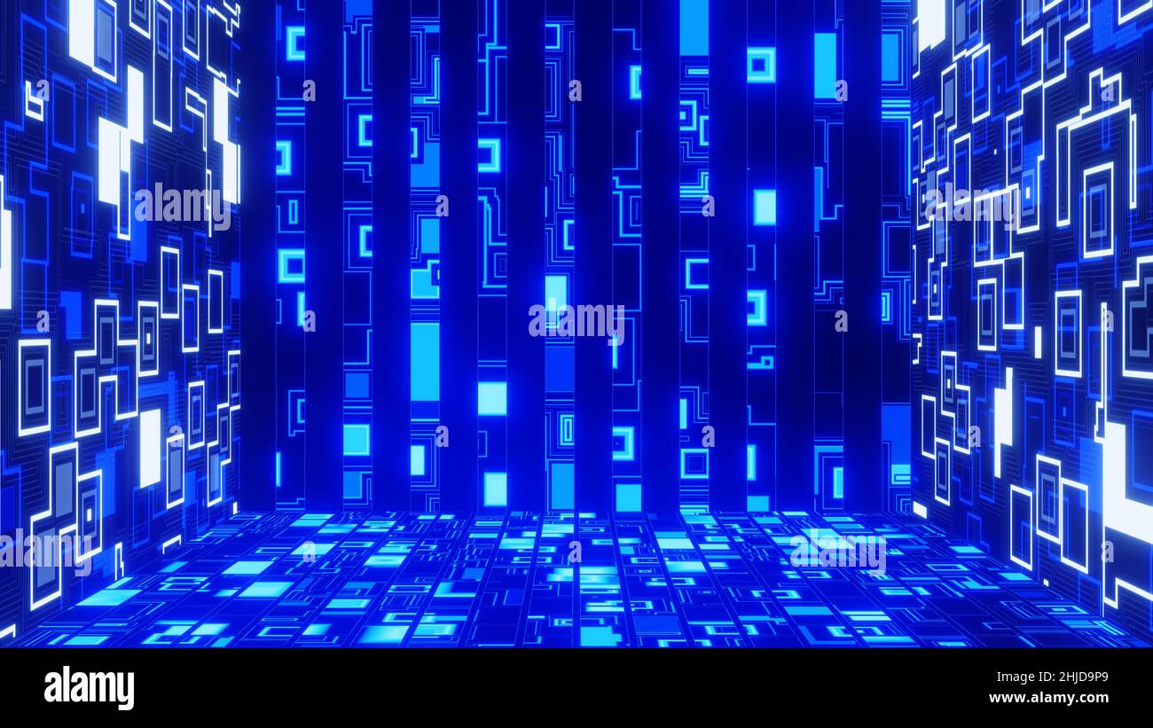 3d Render Abstract Technology Big Data Background Concept Motion Of Digital Data Flow