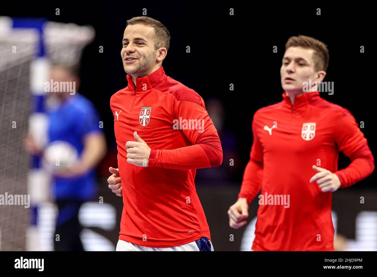 AMSTERDAM, NETHERLANDS - JANUARY 28: Lazar Milosavljevic of Serbia ...
