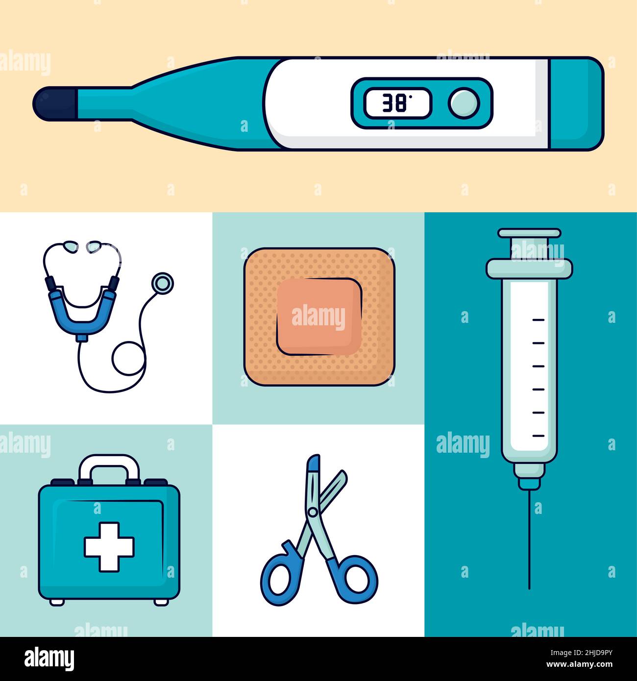 medical equipment icon set design Stock Vector Image & Art - Alamy