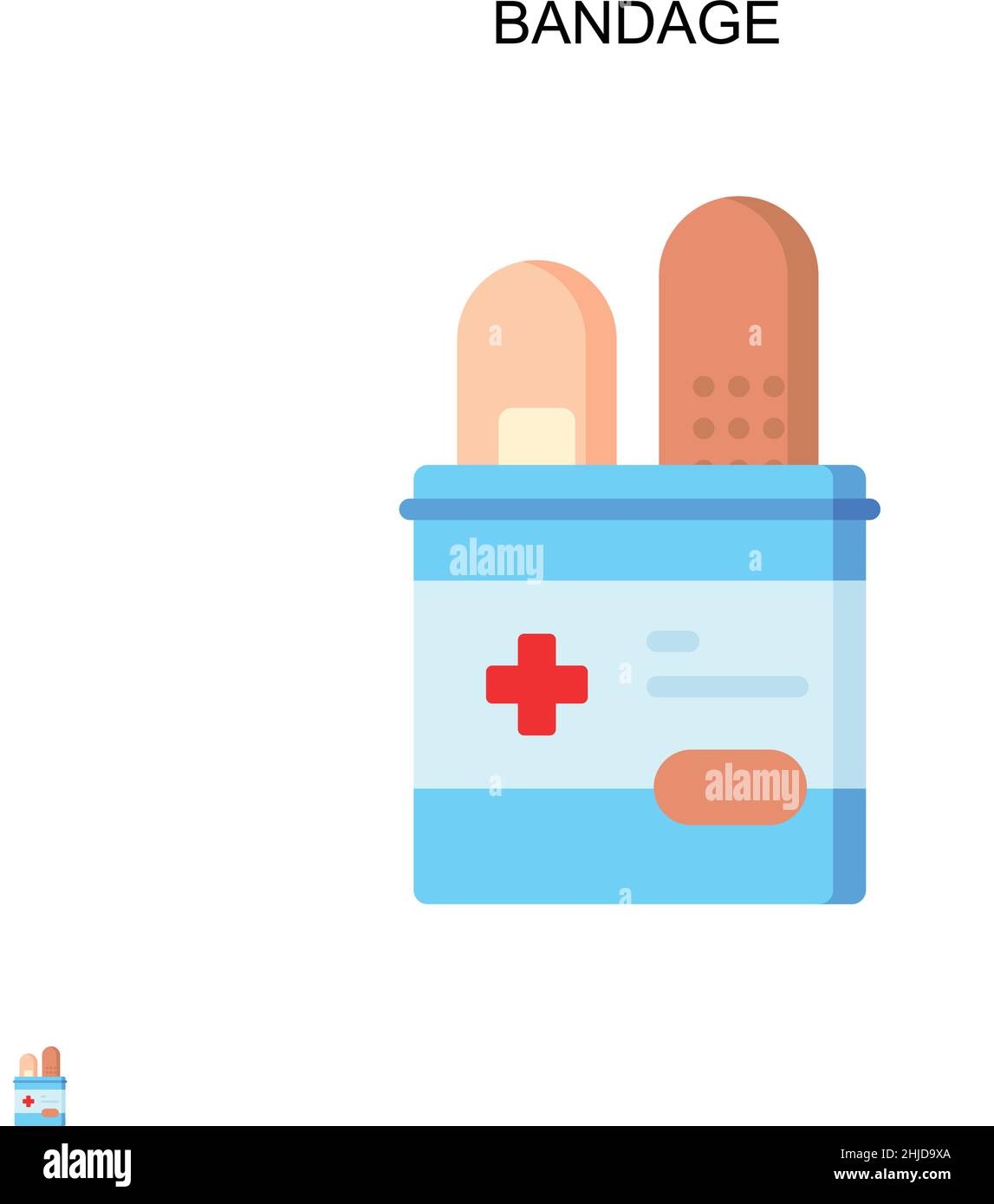 First aid illustration bandaging hi-res stock photography and images ...