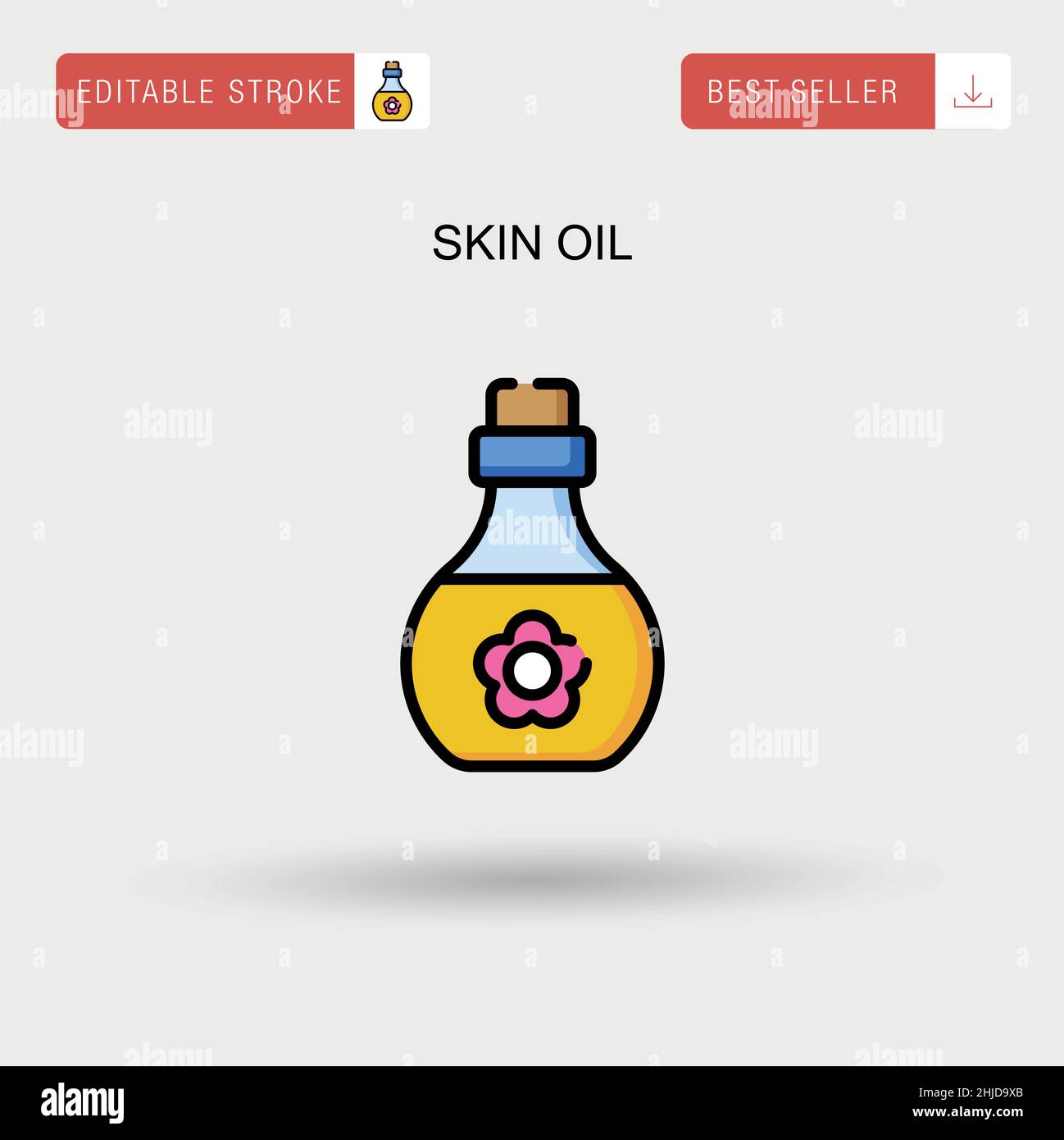 Skin oil Simple vector icon Stock Vector Image & Art - Alamy