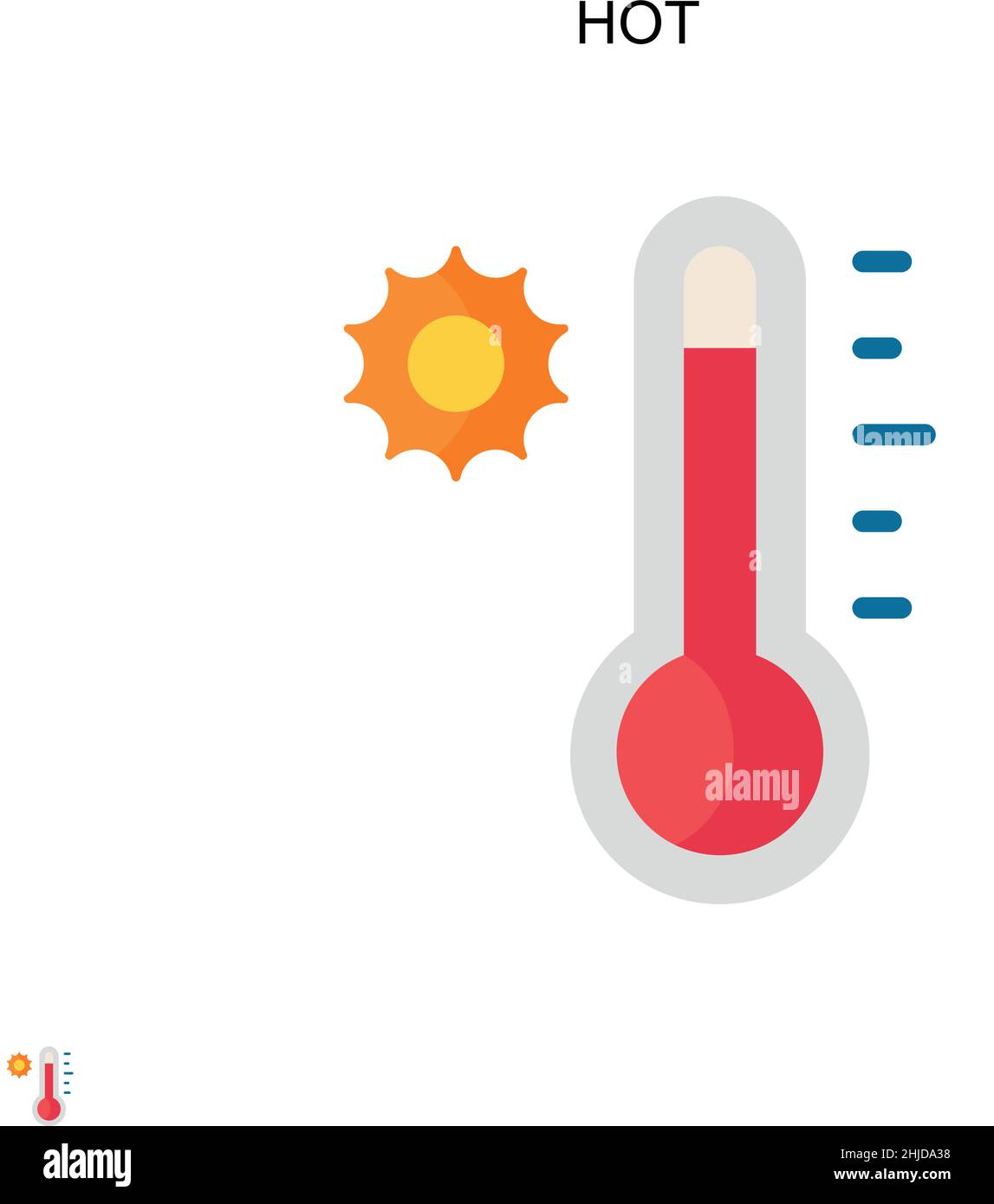 Hot Simple vector icon. Illustration symbol design template for web ...