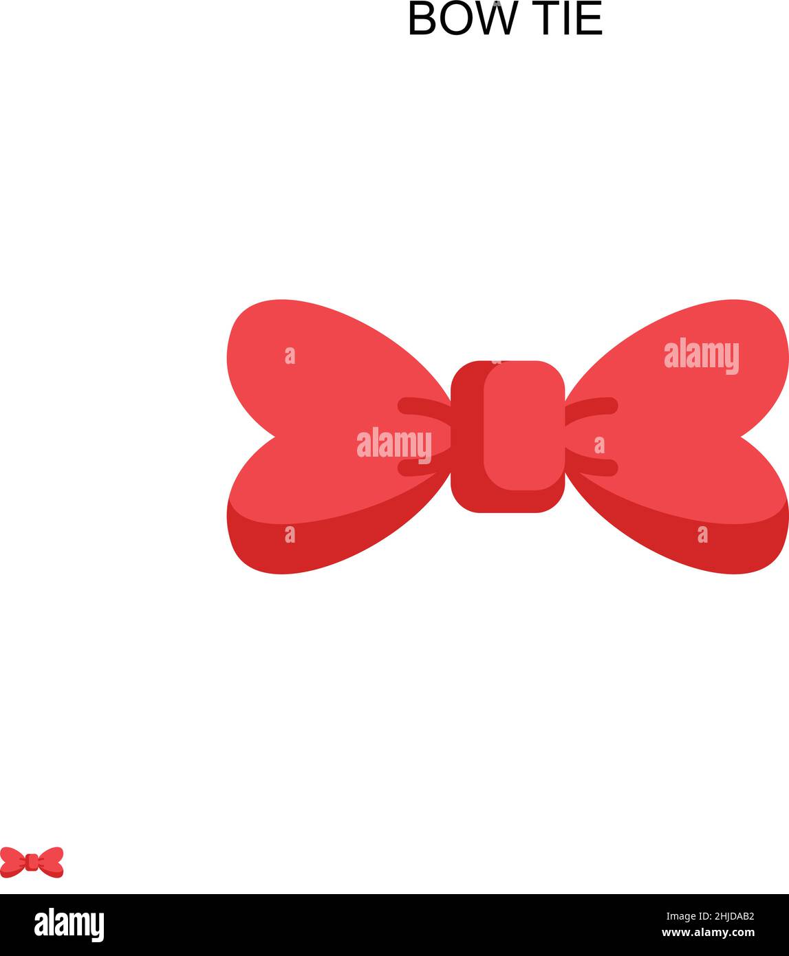 Bow tie Simple vector icon. Illustration symbol design template for web ...