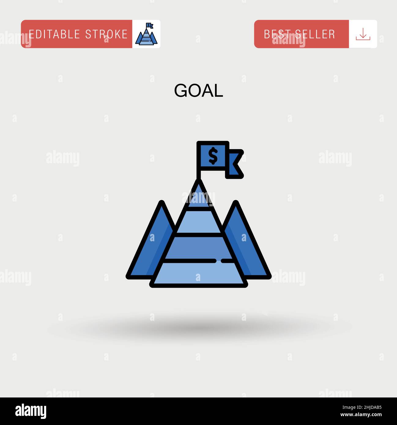 Goal Simple vector icon Stock Vector Image & Art - Alamy