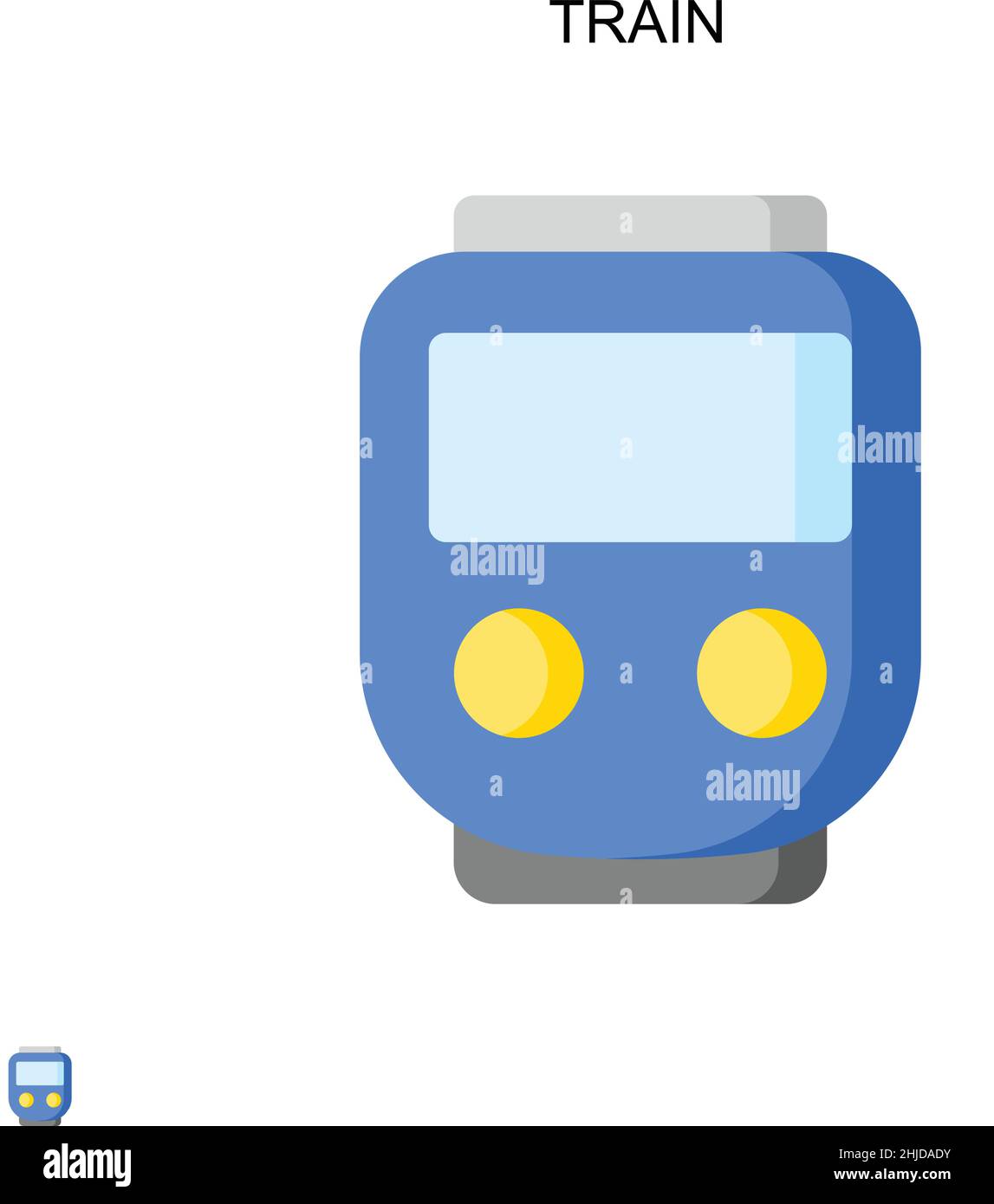 Train Simple vector icon. Illustration symbol design template for web ...