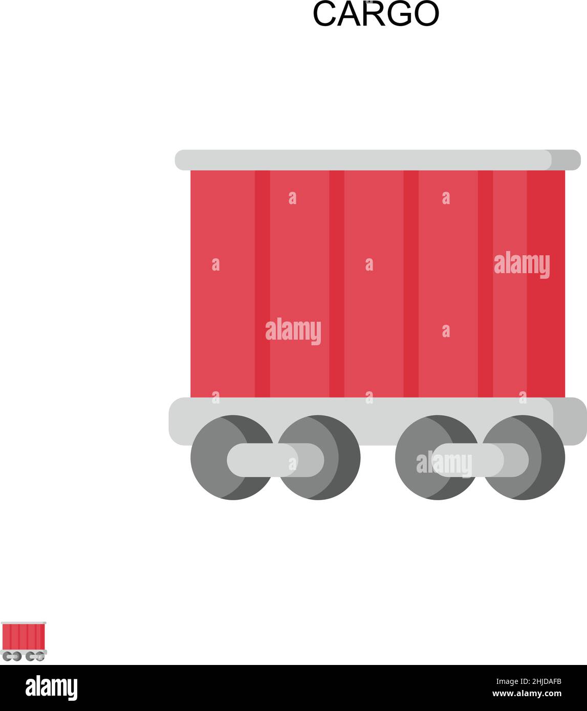 Cargo Simple vector icon. Illustration symbol design template for web ...