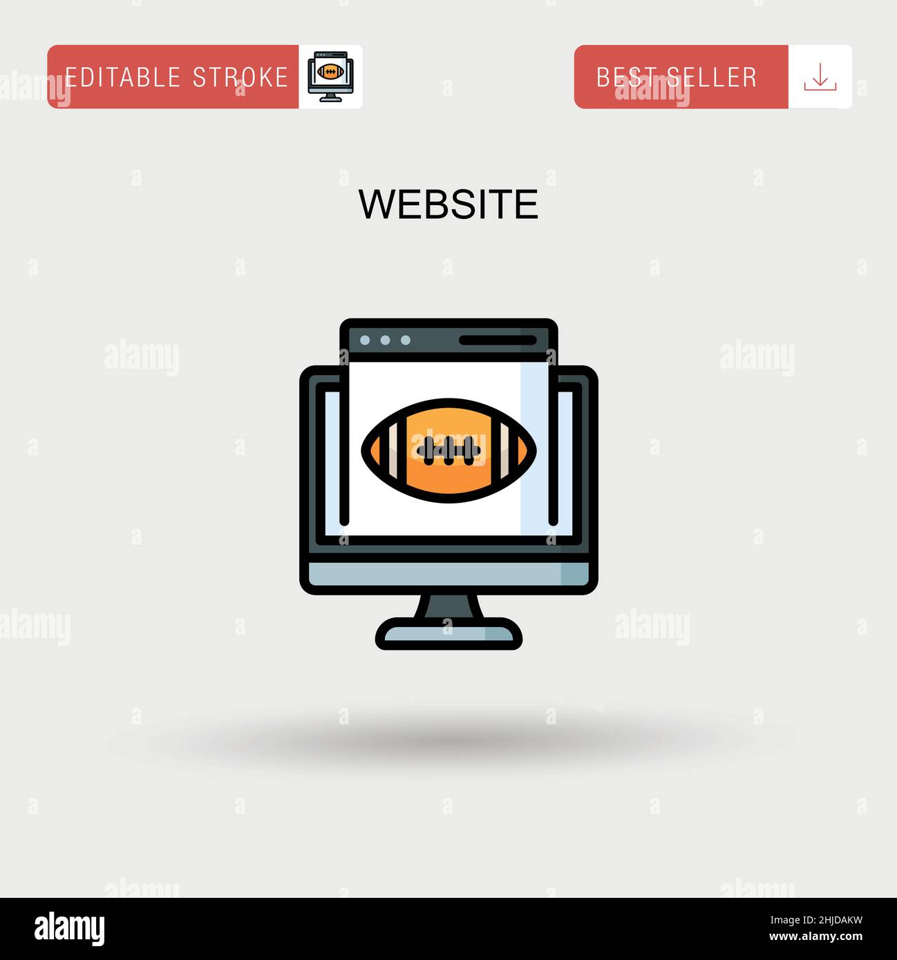 Website Simple vector icon Stock Vector Image & Art - Alamy